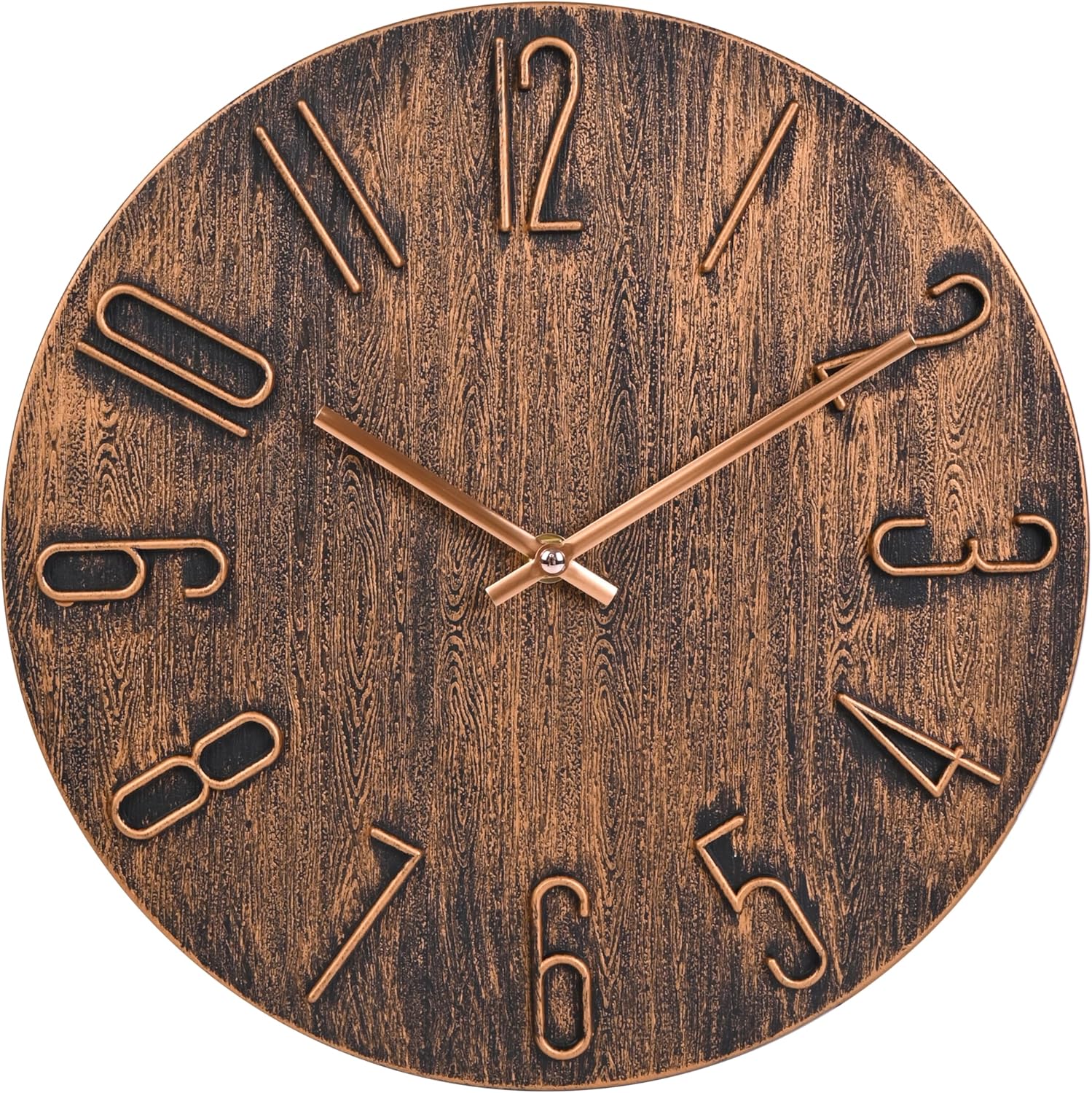 Amazon.com: jomparis Wall Clock 12" Preciser Modern Style Silent Wall ...