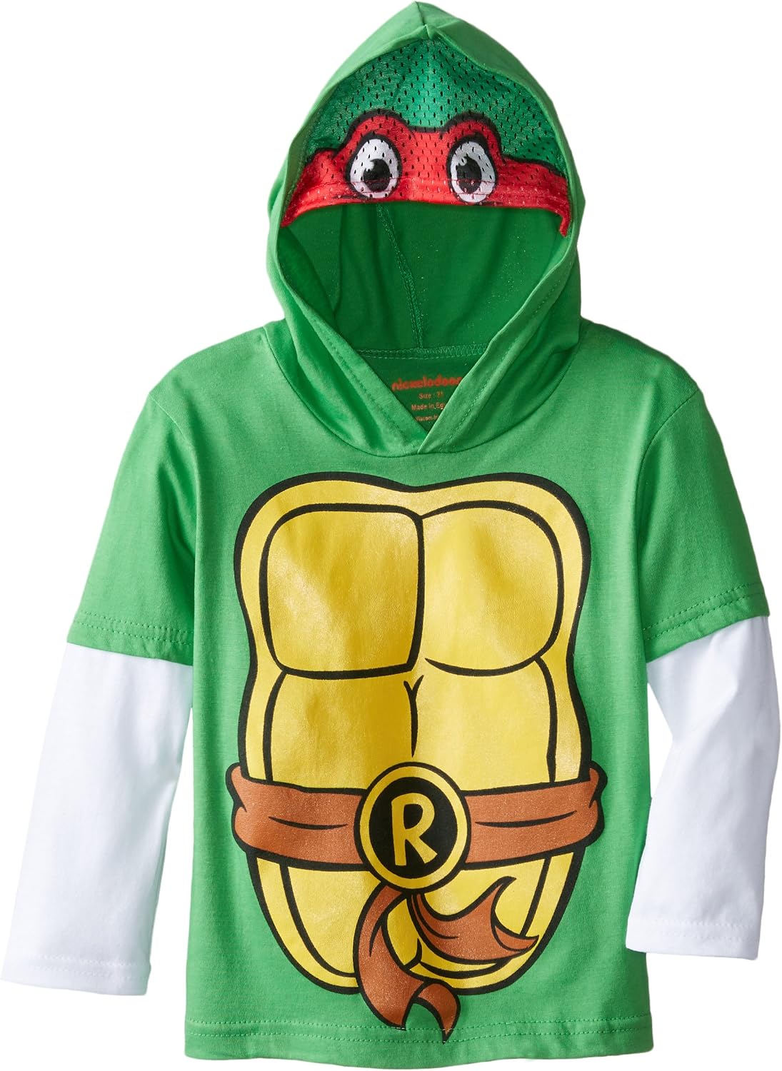 Amazon.com: Nickelodeon Boys' Ninja Turtle Hooded Masked Top with Shell ...