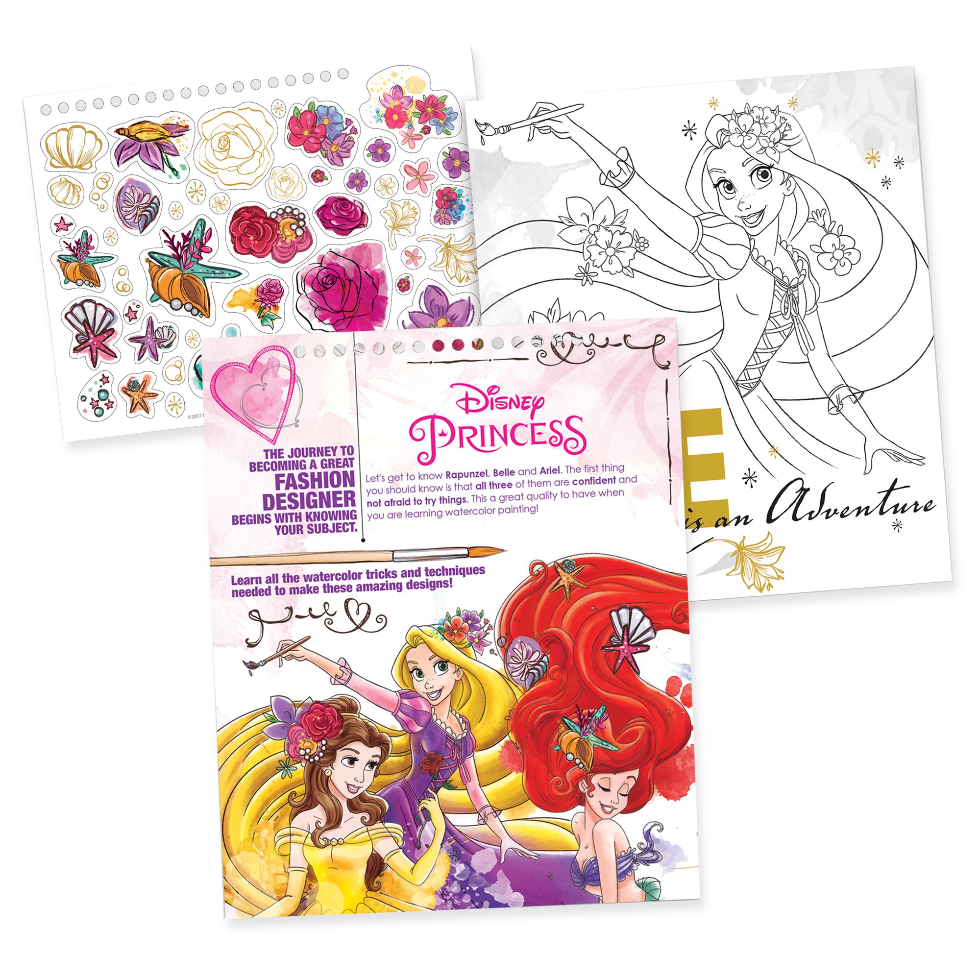 Make It Real - Disney Princess Fashion Watercolor Sketchbook. Disney ...