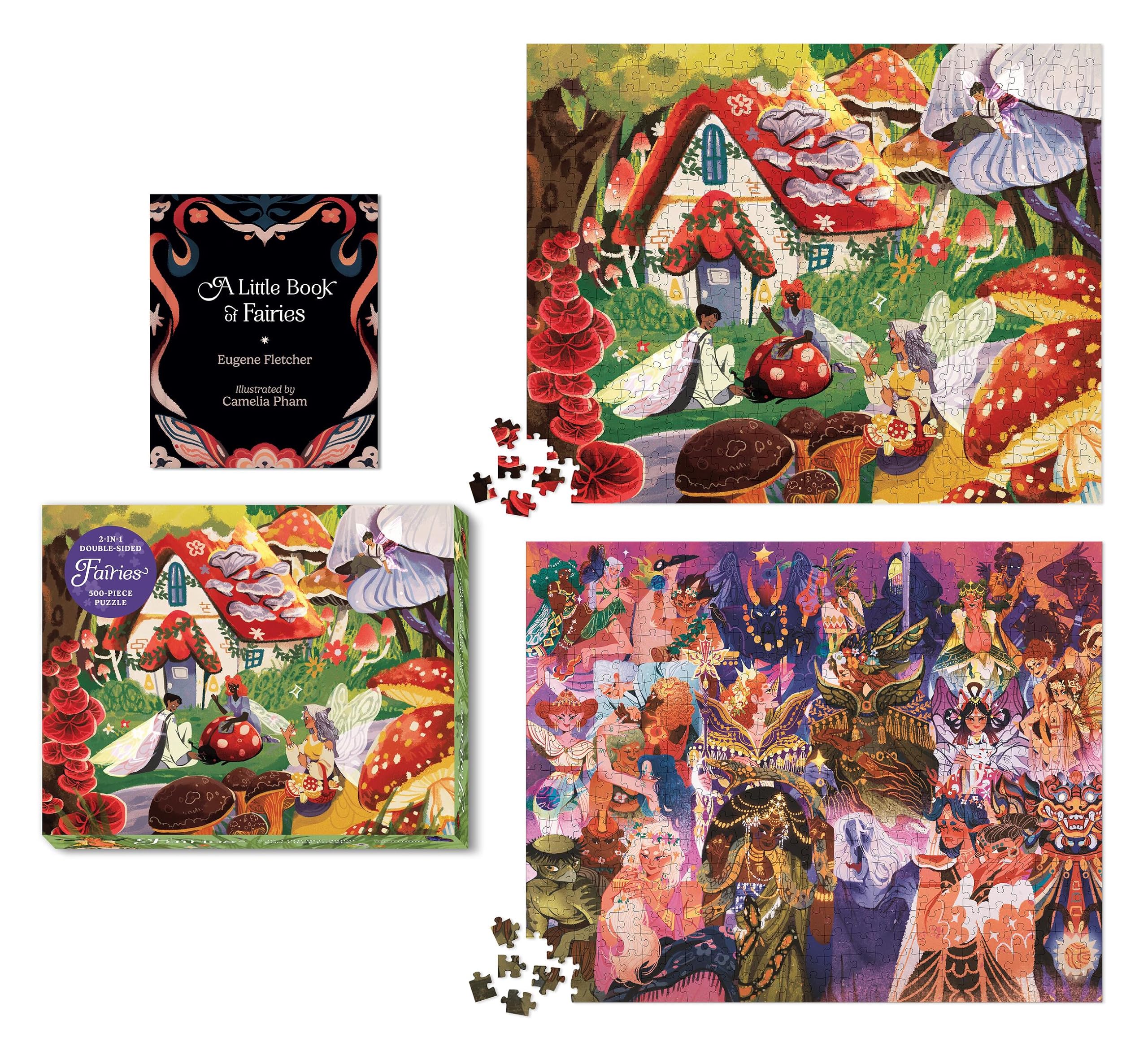Fairies 2-in-1 Double-Sided 500-Piece Puzzle: Fletcher, Eugene, Pham ...