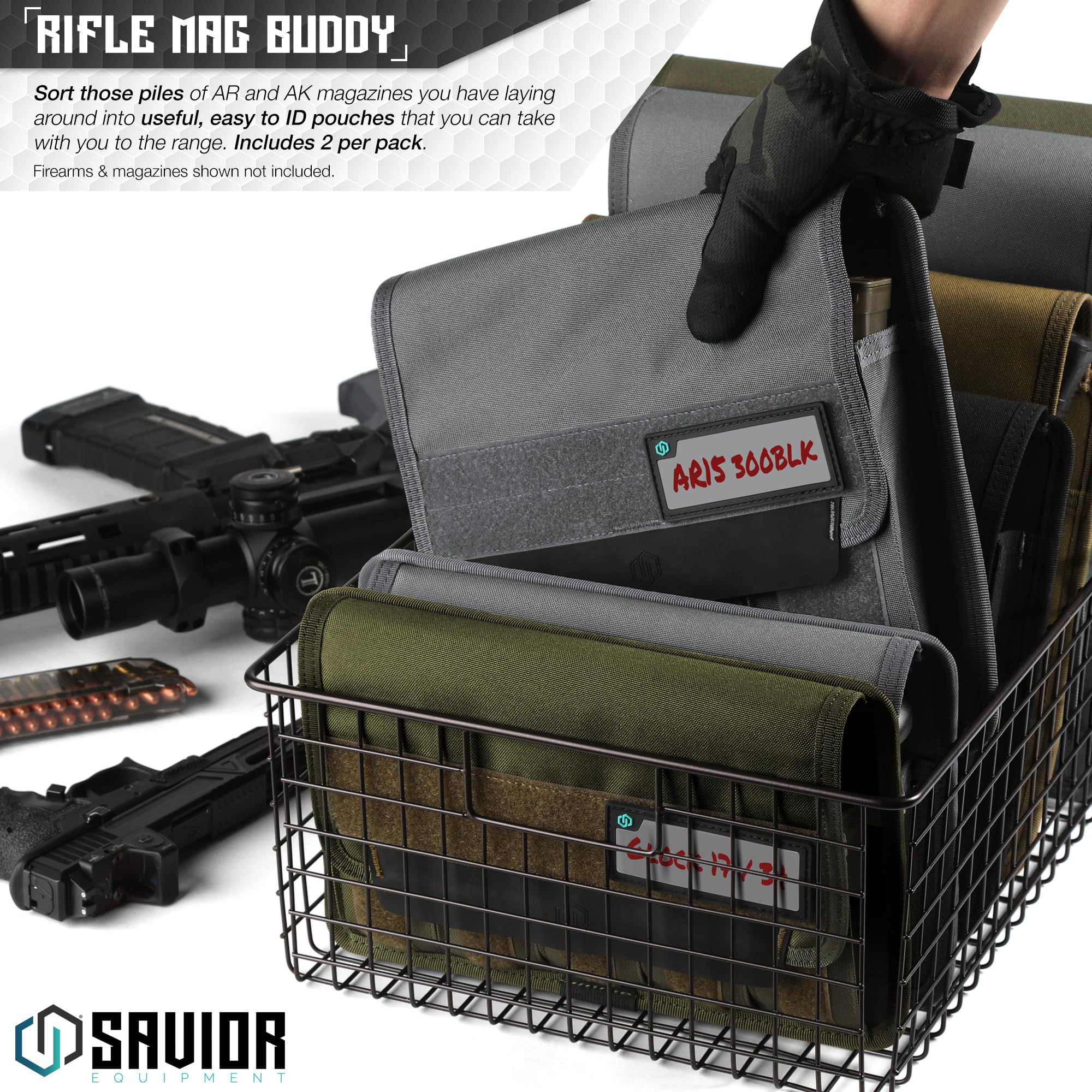 Snapklik.com : Savior Equipment Mag Buddy 2-Pack Tactical Triple Rifle ...