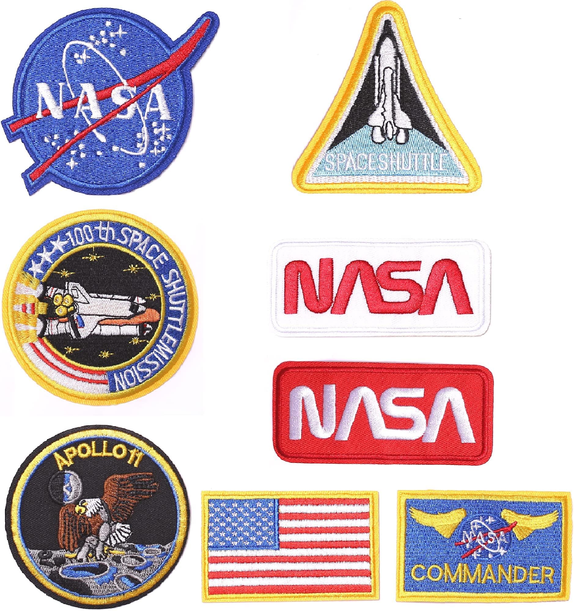Amazon.com: NASA Space Patch Hook and Loop Tactical Morale Applique ...