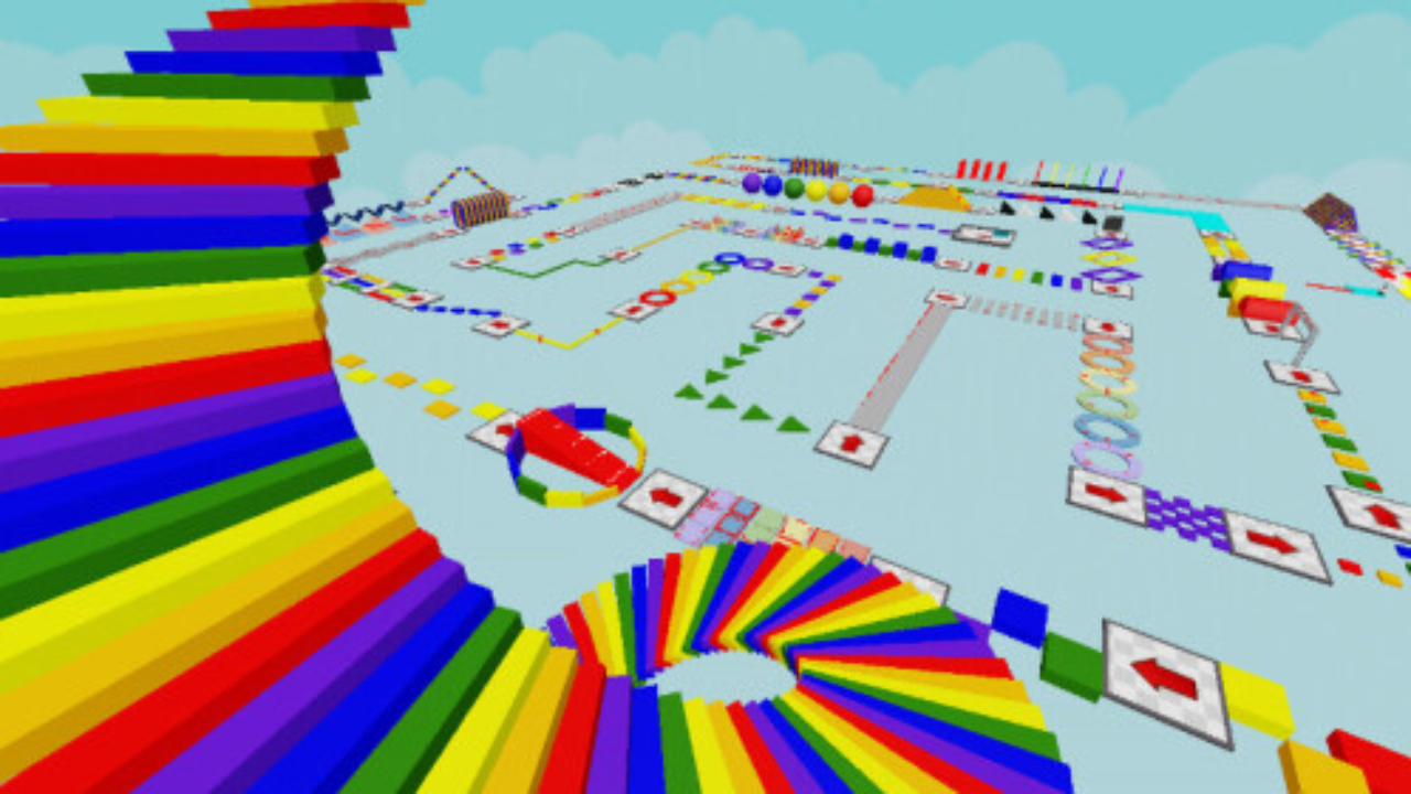 Rainbow Obby is an obby game in which you have to make it to the top of ...
