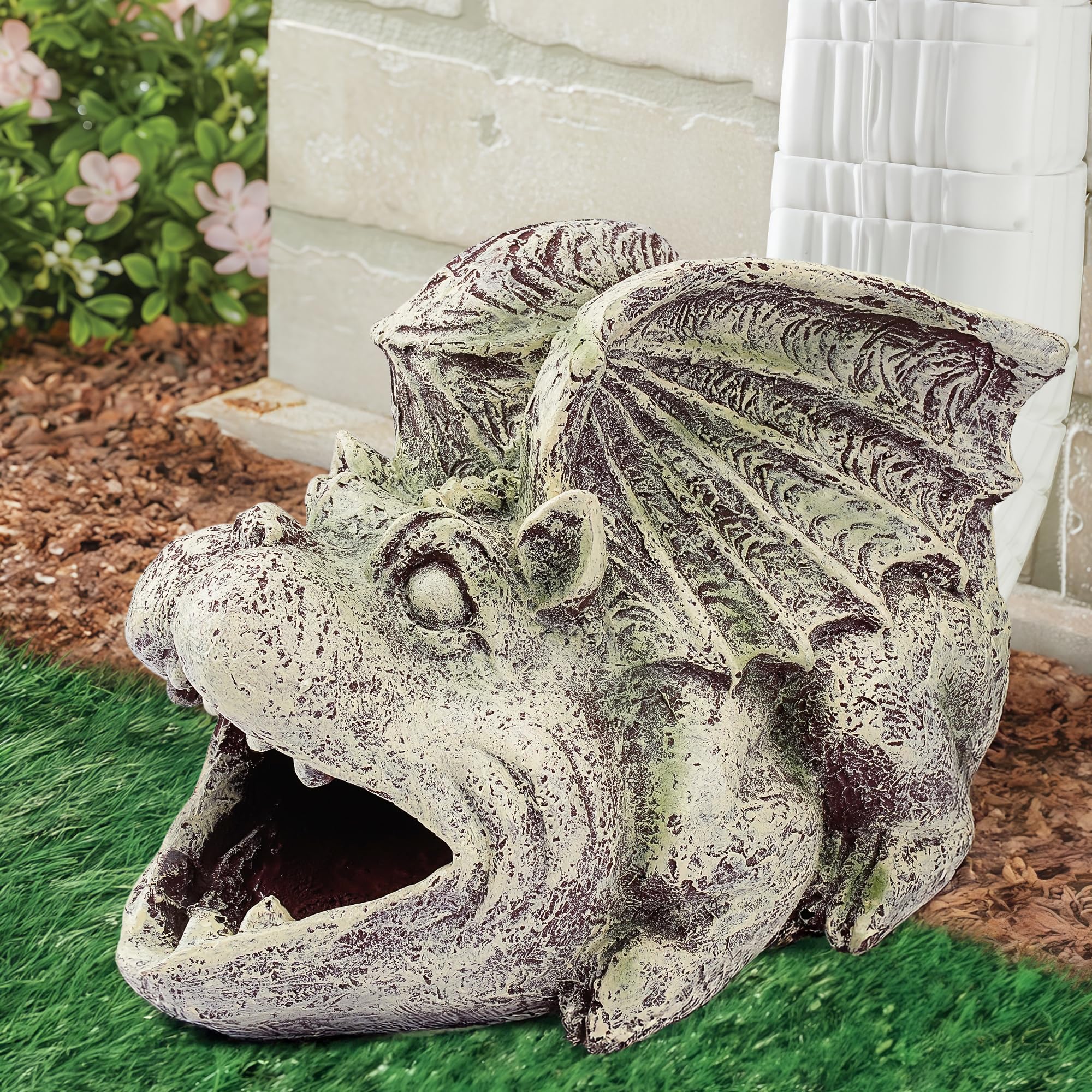 Snapklik.com : Real Gargoyle Sculpture Gutter Diverter Rain,Eco ...
