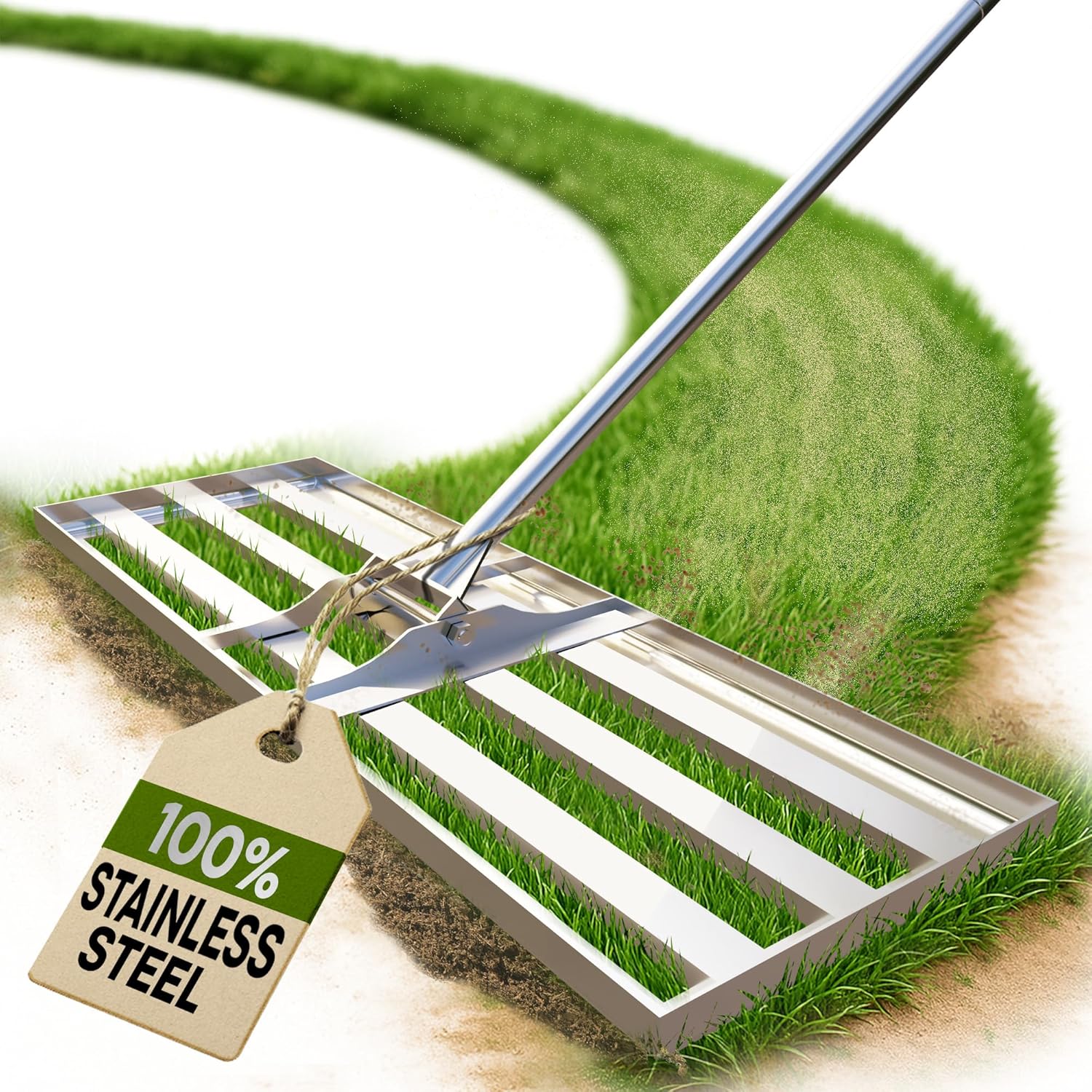 Amazon.com : Oris Garden® Lawn Leveling Rake 36 inch - Ground Leveler ...