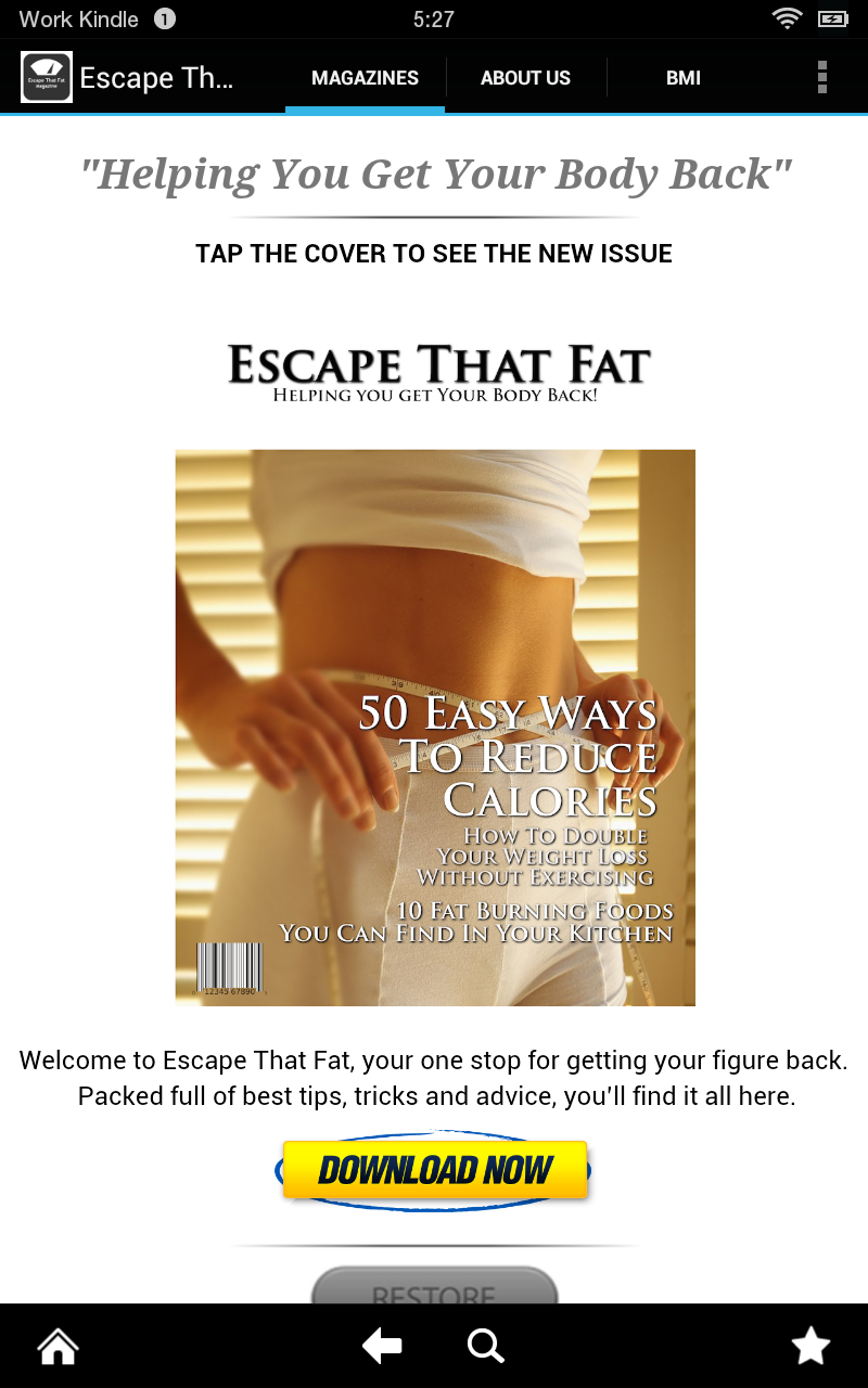Escape That Fat Magazine - App on Amazon Appstore