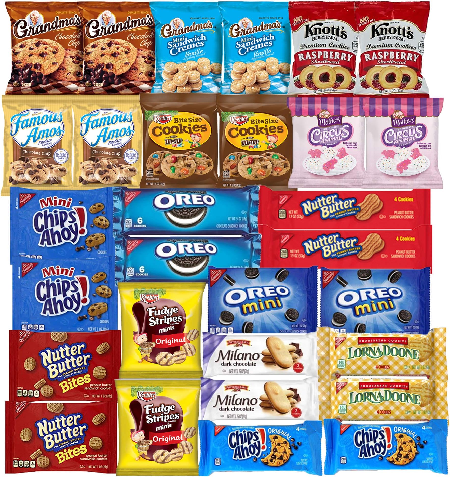 Amazon.com: Cookies Individually Wrapped Variety Pack - Cookies Bulk ...