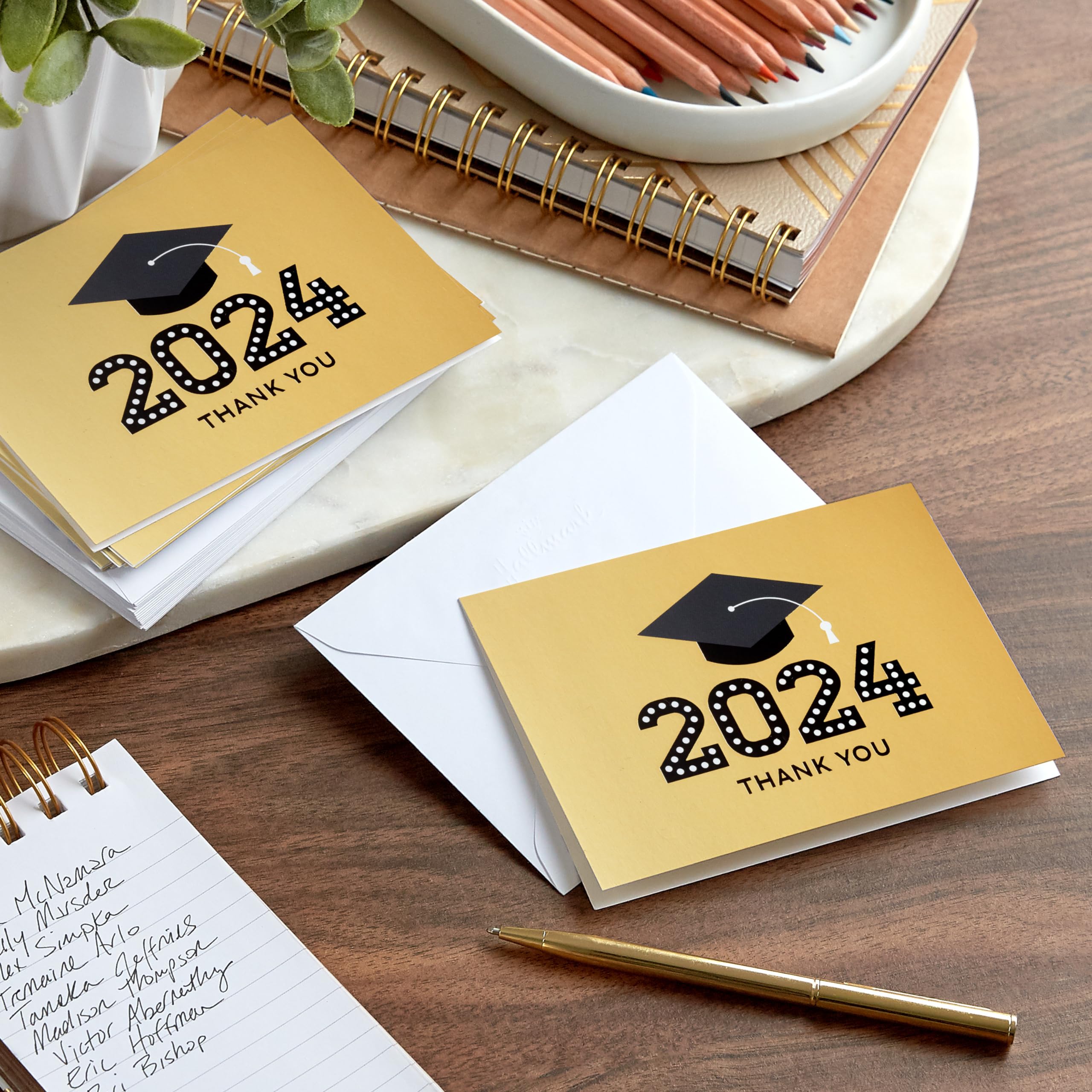 Snapklik.com : Hallmark 2024 Graduation Thank You Cards (40 Thank You Notes
