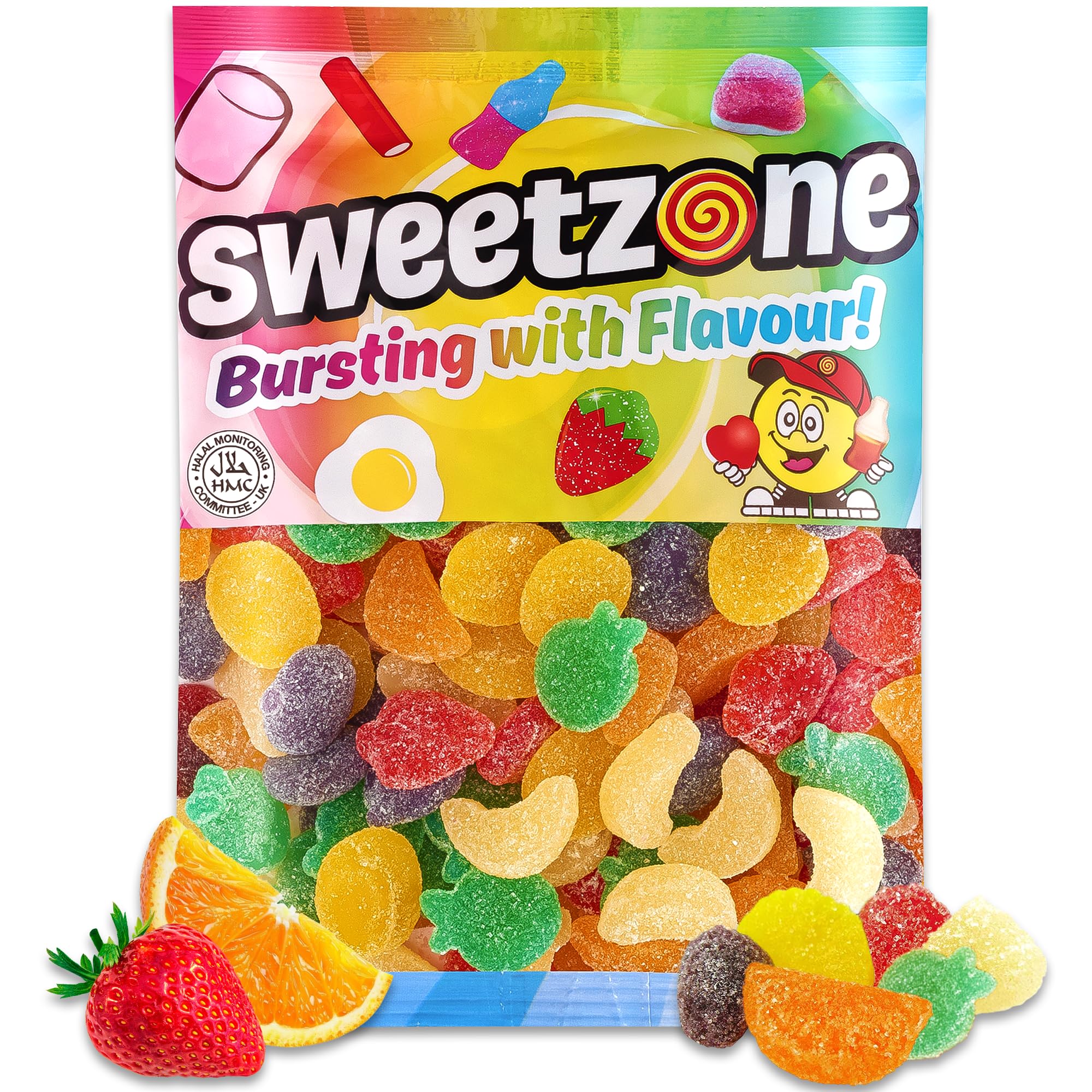 Sweetzone Fruit Jellies 1kg Bag of Assorted Jelly Sweets - Irresistible ...