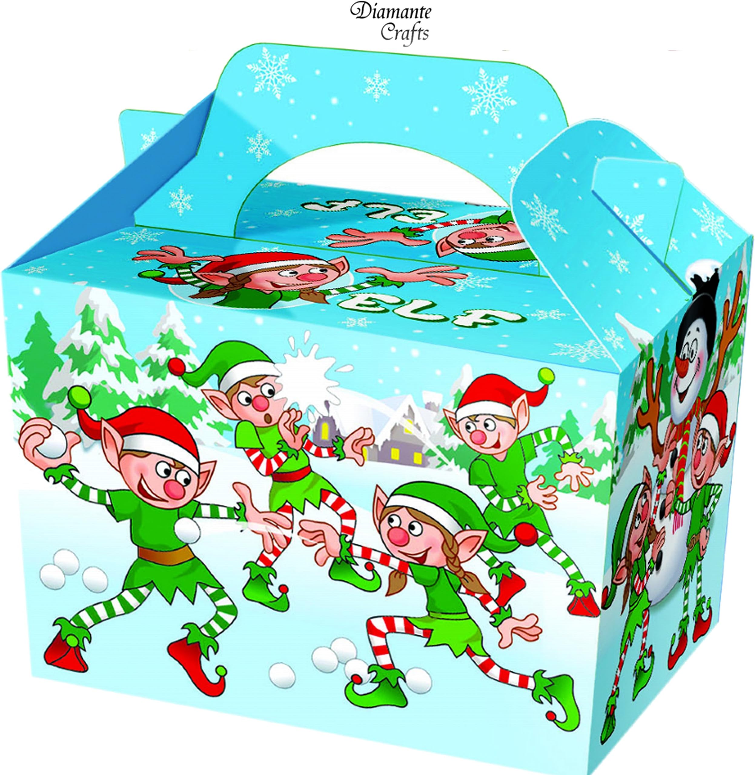 Diamante Crafts 10 Party Boxes -Themed Character Cardboard Lunch Food ...