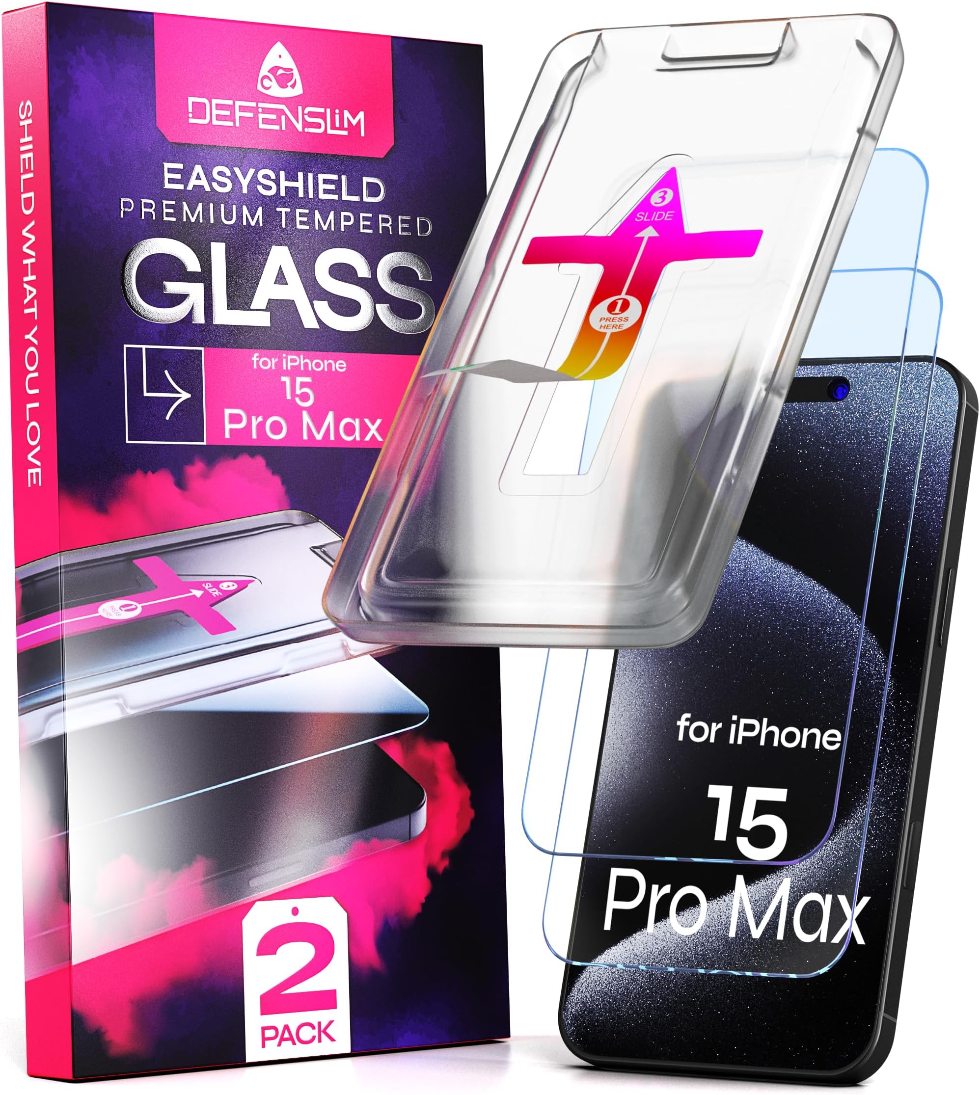 Amazon.com: Defenslim Screen Protector compatible with iPhone 15 Pro ...