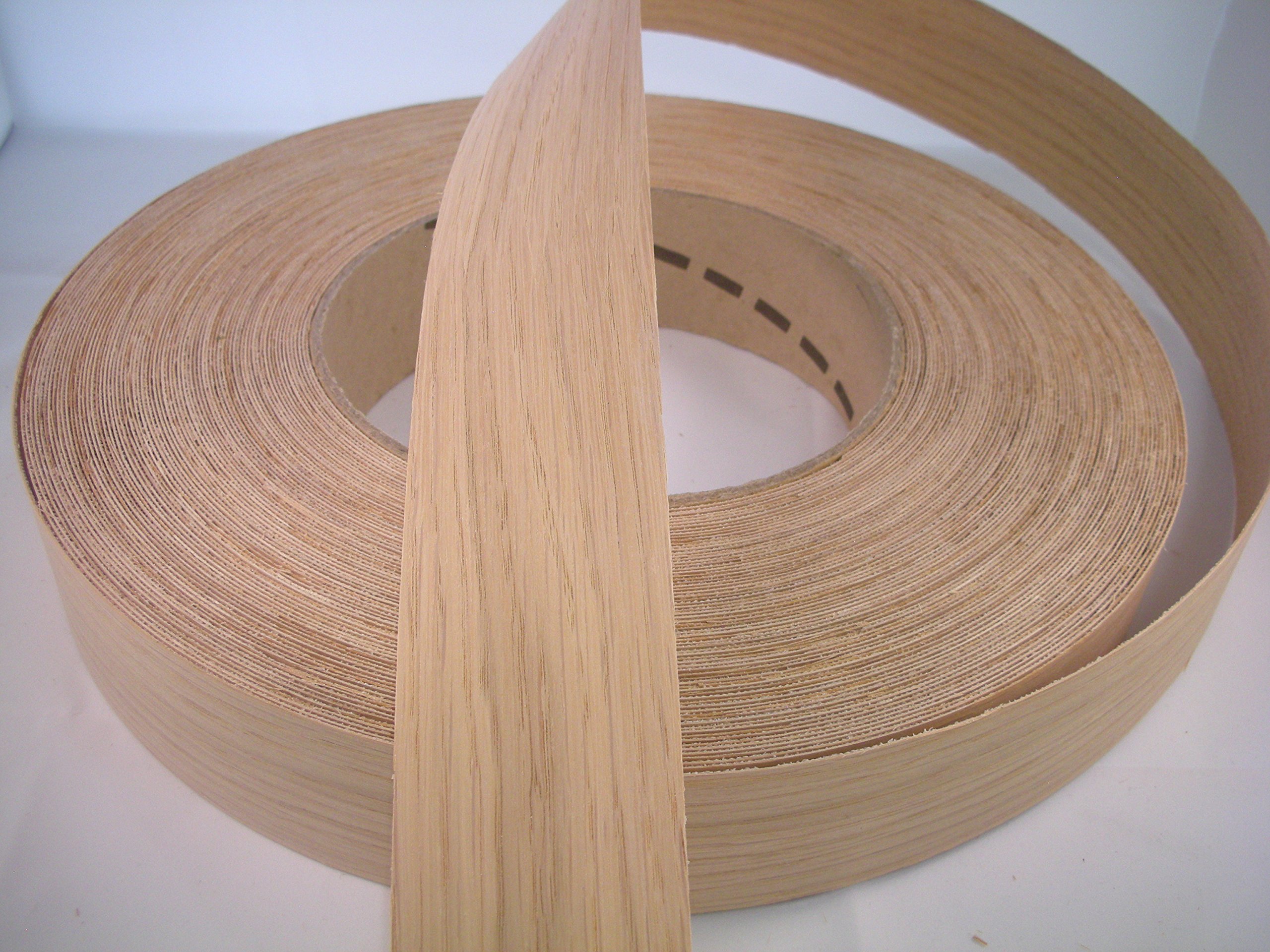 Buy Iron-on Pre-Glued OAK Real Wood Veneer Edging 40mm wide (20 metres ...
