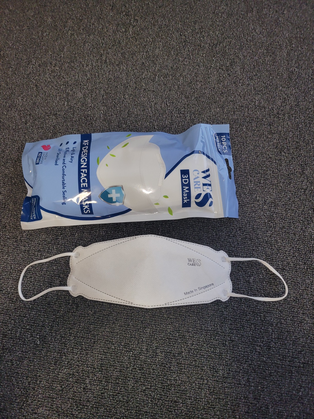 [20Pcs] Wes Care 3D Premium Nonwoven Mask (KF Design) | Made in ...