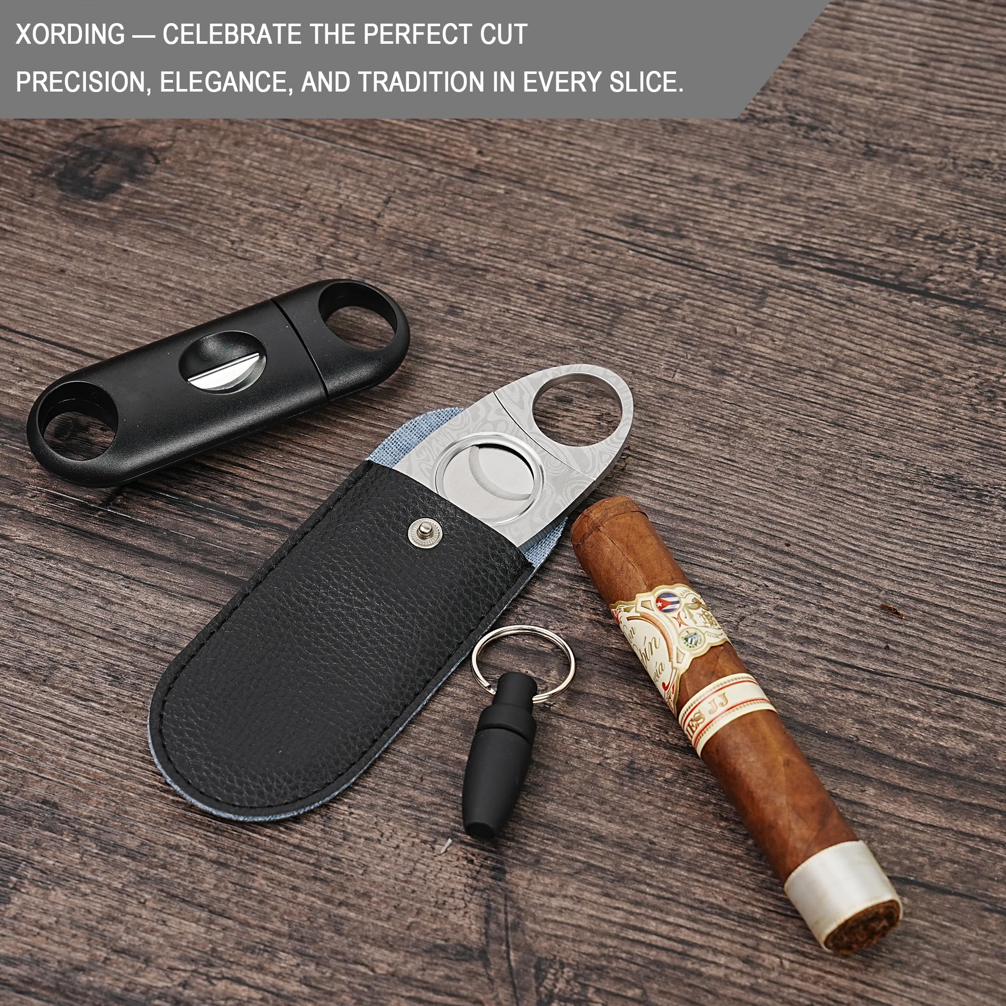 Snapklik.com : XORDING Cigar Cutter Set - 3-Piece Kit