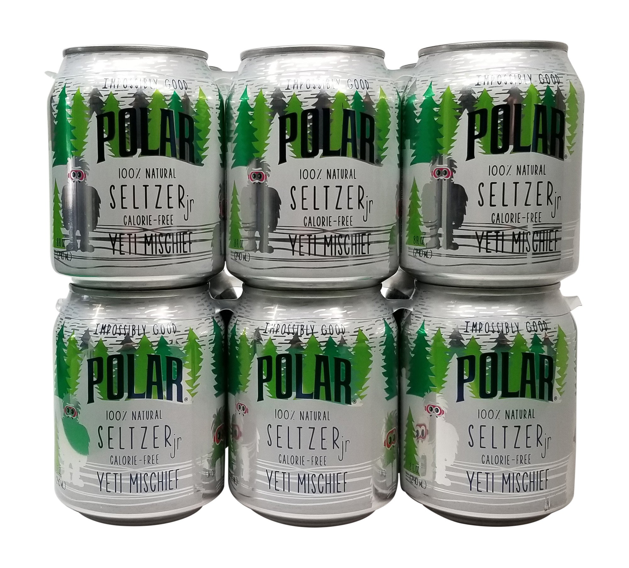 Amazon.com : Polar Seltzer Impossibly Good Yeti Mischief 12 pk 8 oz ...