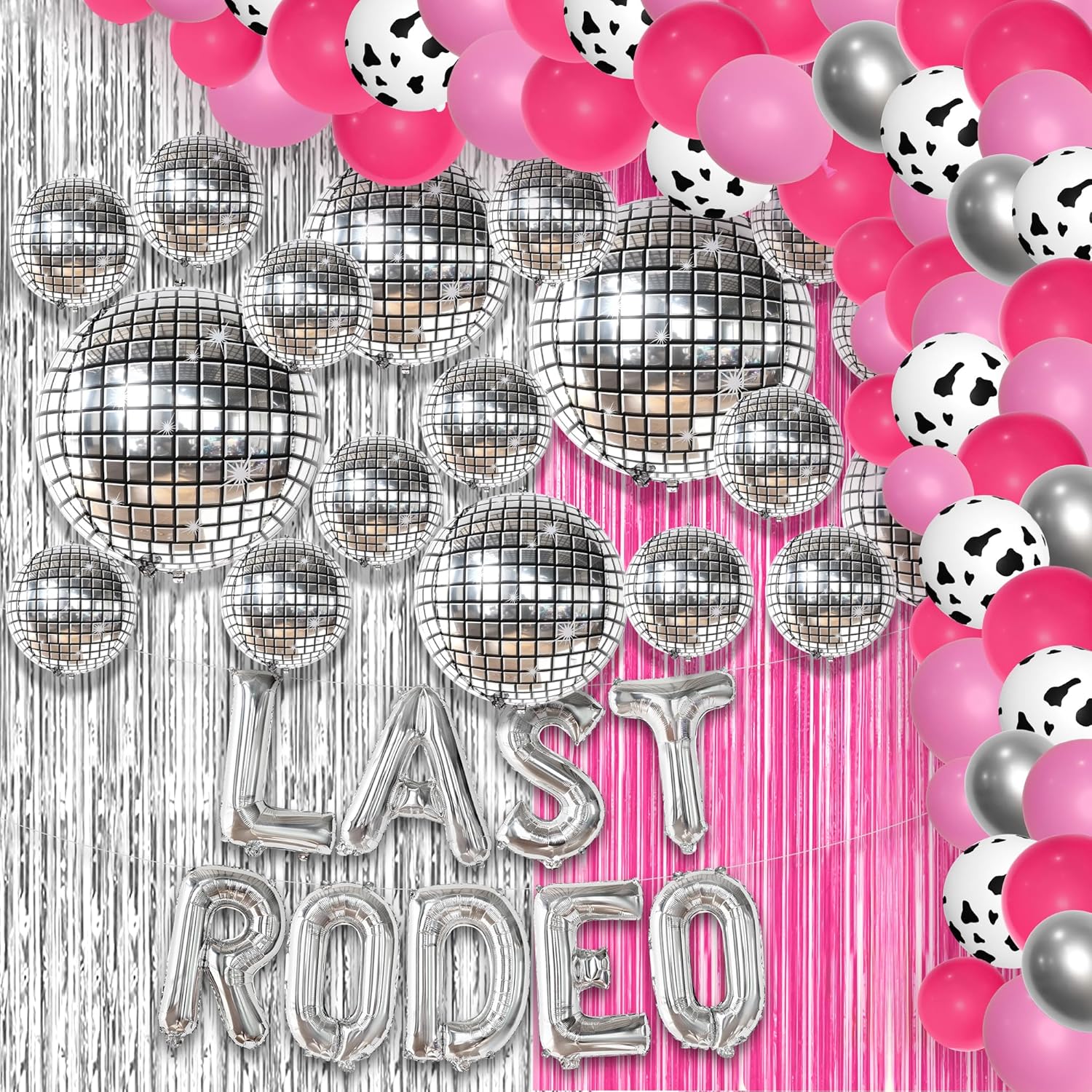 Amazon.com: KatchOn, Large Silver Disco Ball Balloons - Pack of 113 ...