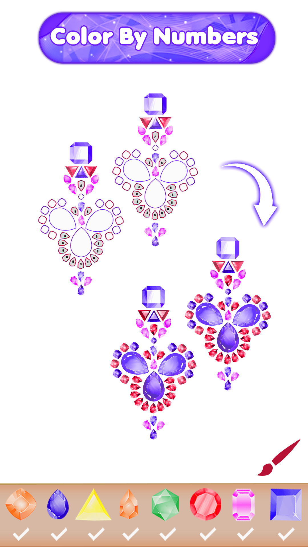 Gem Art Color By Number Book - App on Amazon Appstore
