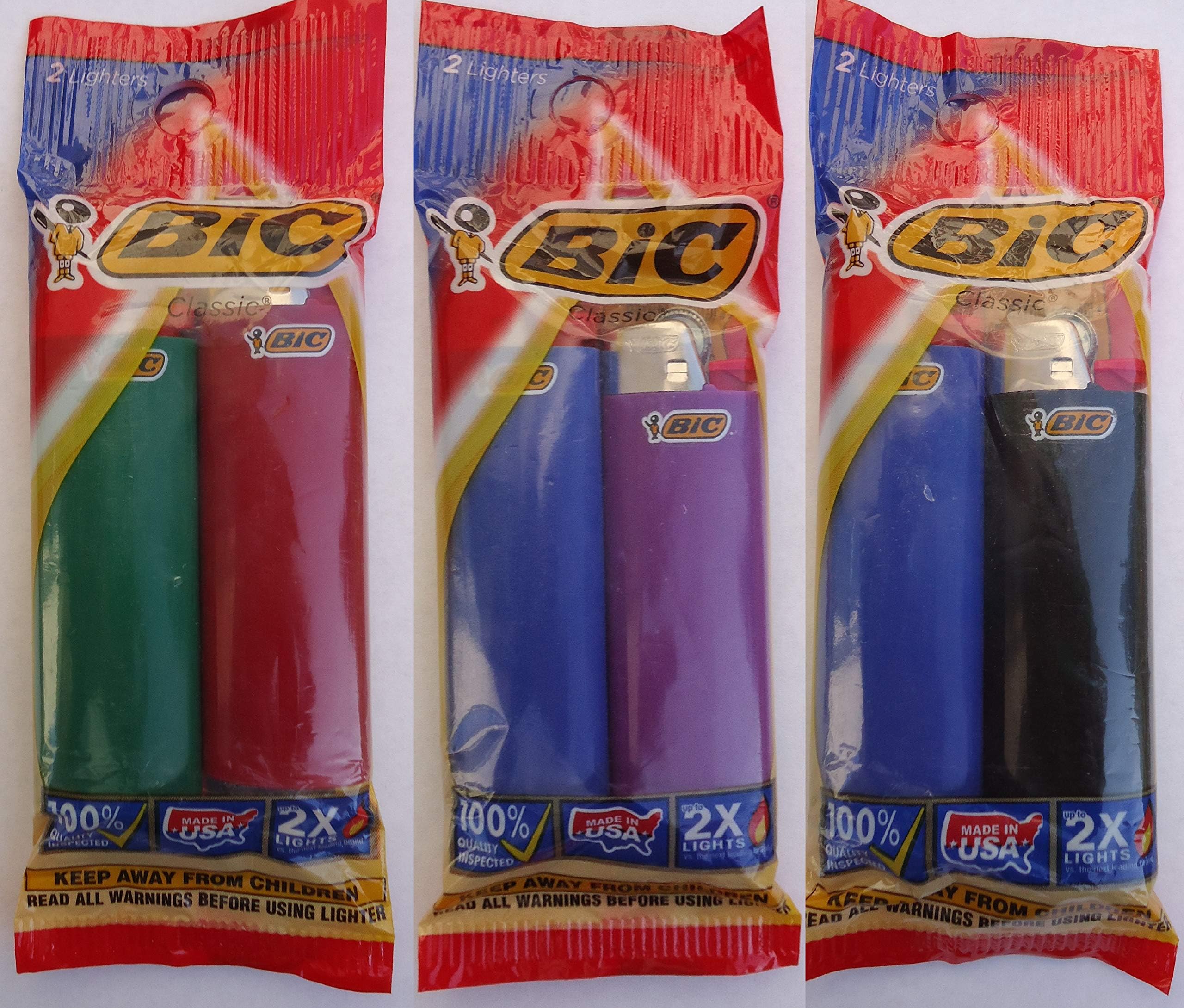 Amazon.com: Bic Twin Chldgrd Lighter Size 2pk : Health & Household