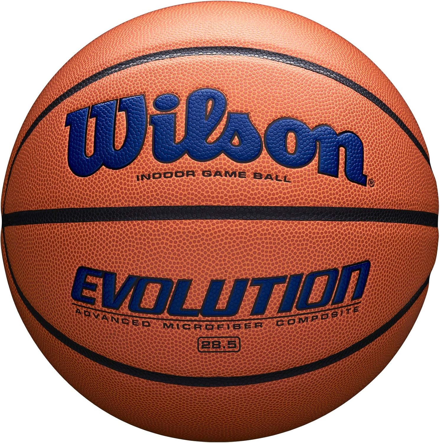WILSON Evolution Indoor Game Basketball, Navy, Size 6-28.5 ...