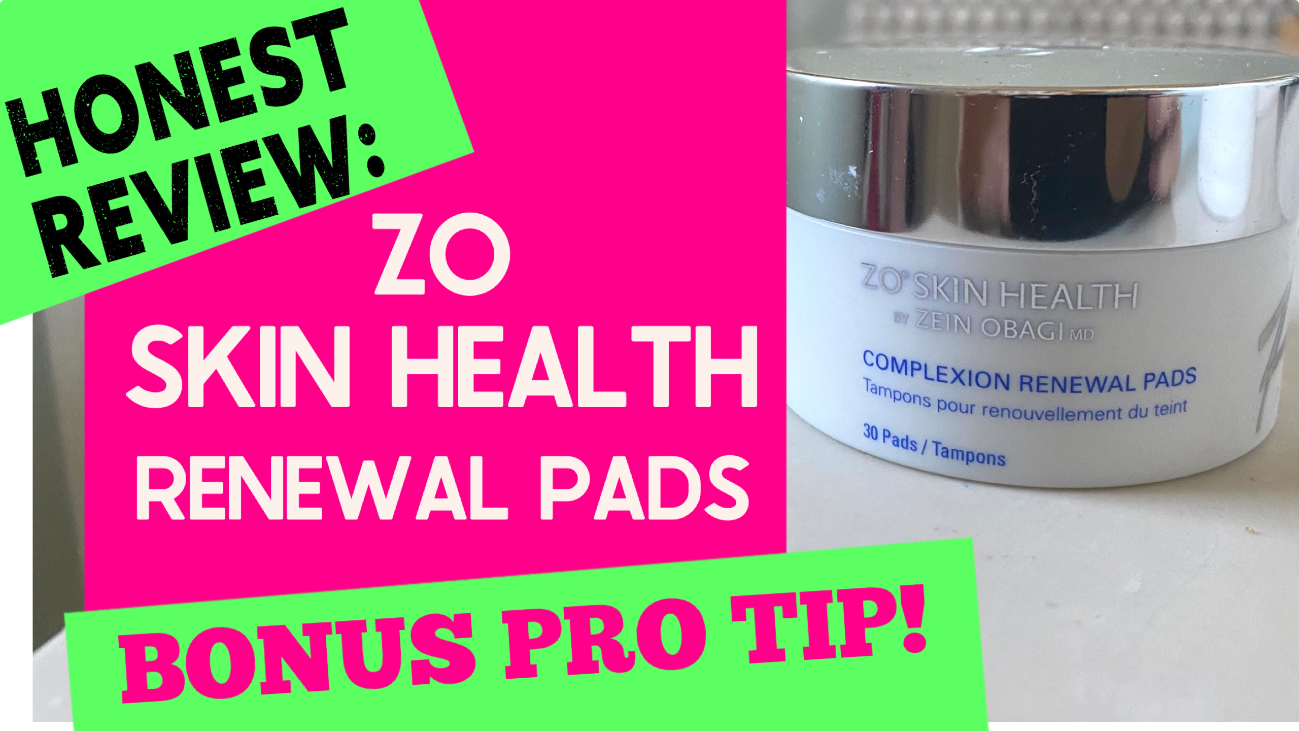 Watch Honest Review of ZO Skin Health Complexion Renewal Pads on Amazon ...