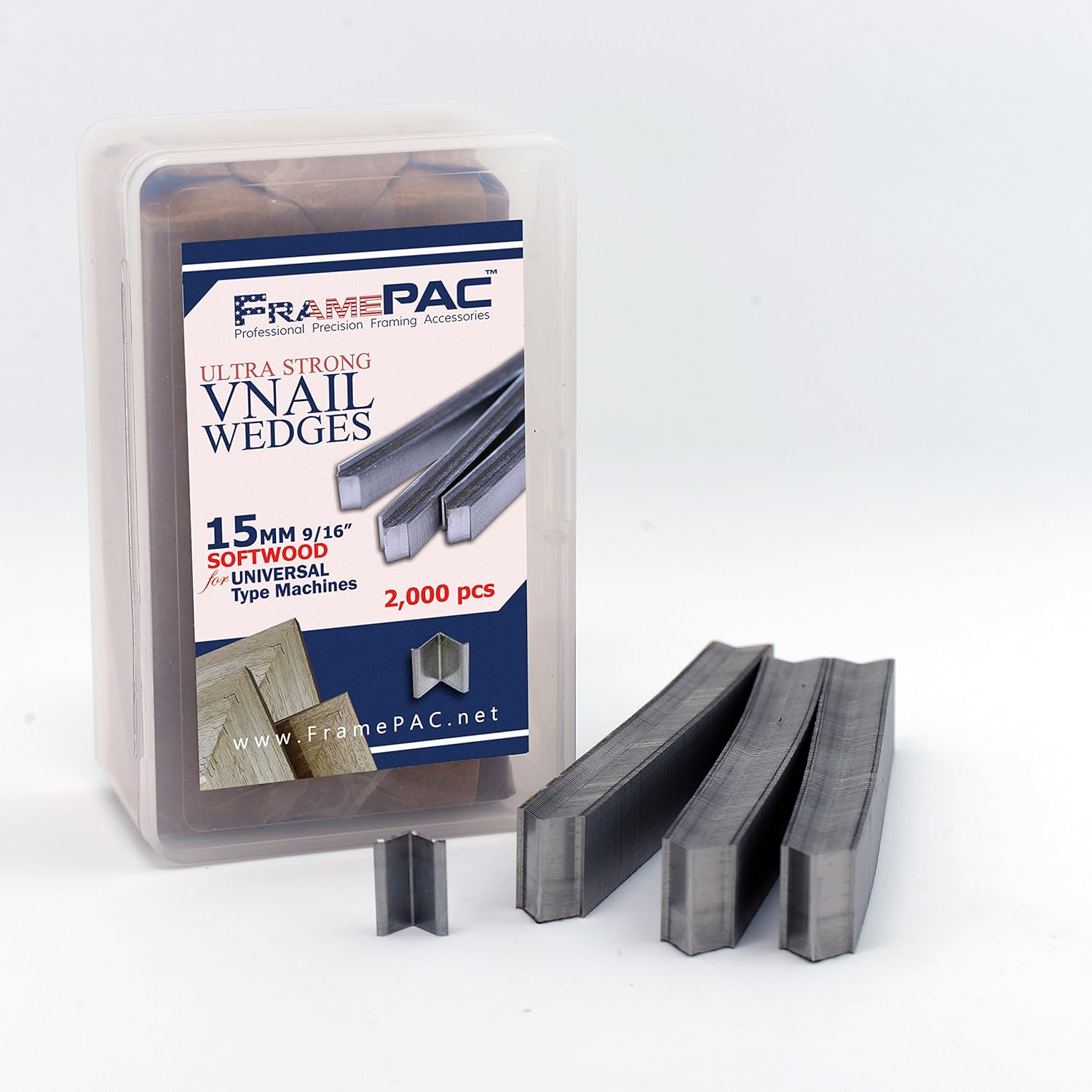 Amazon.com: V Nails for Softwood Picture Frames - 15mm (9/16 Inch ...