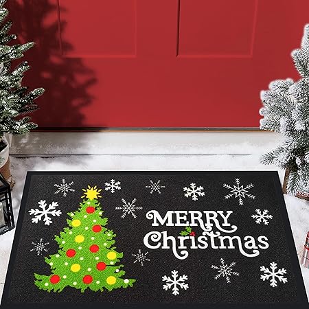 Amazon.com: Ruggable Christmas Doormat - Perfect Indoor Outdoor Machine ...