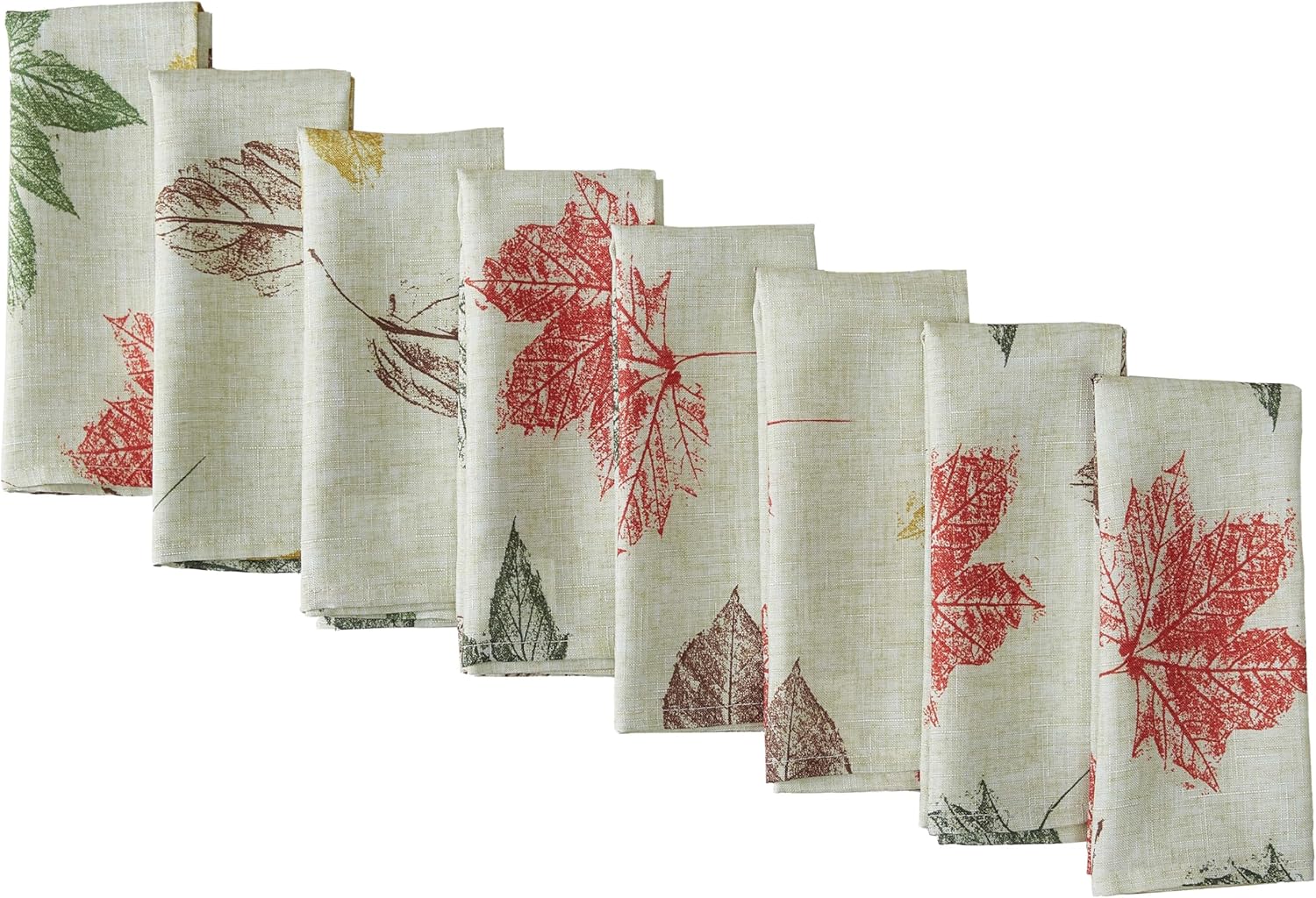 Amazon.com: Newbridge Thanksgiving Etched Abstract Autumn Leaves Fabric ...
