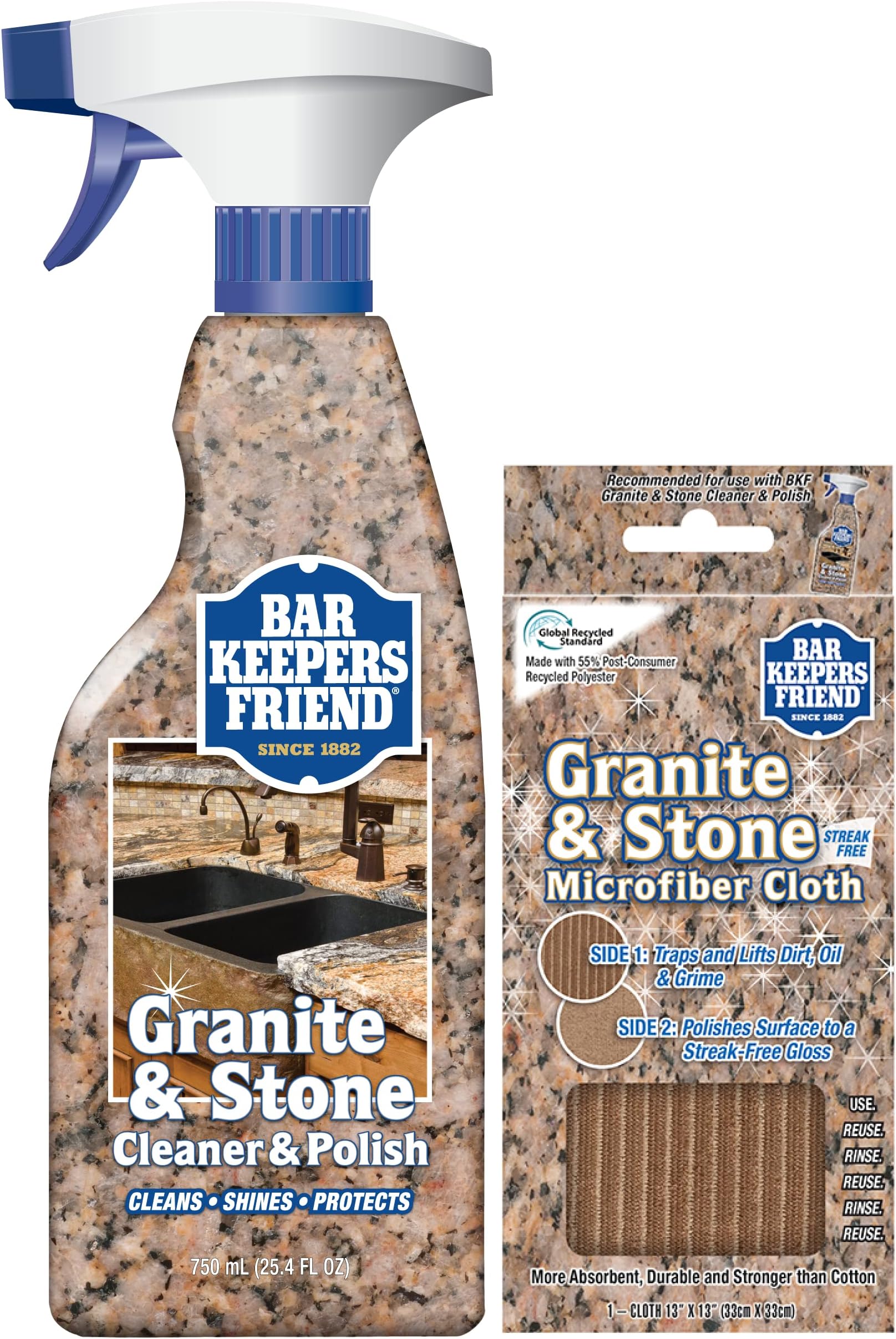Amazon.com: Bar Keepers Friend Stone & Granite Cleaner and Polish (25.4 ...