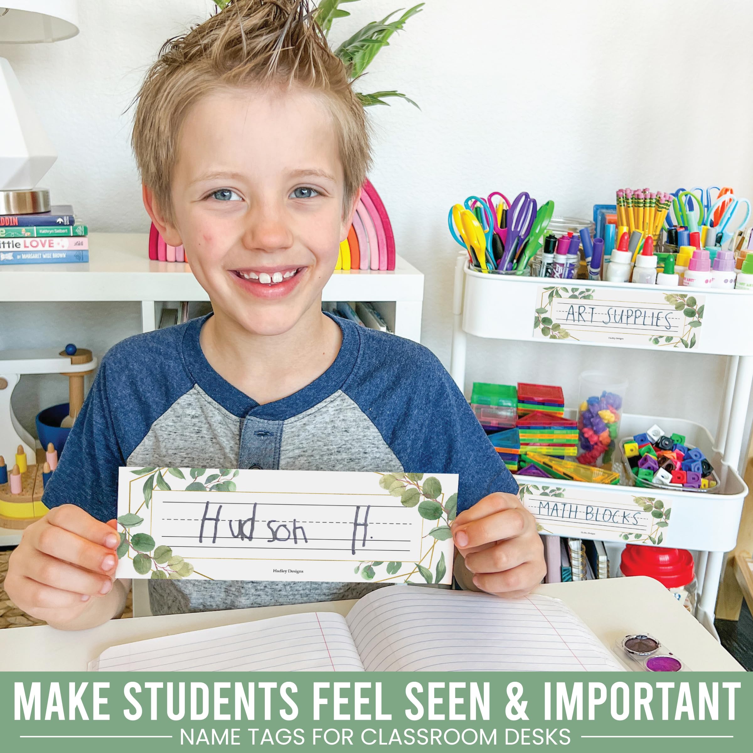 Snapklik.com : Desk Name Tags For Classroom -25 Student Name Plates For ...