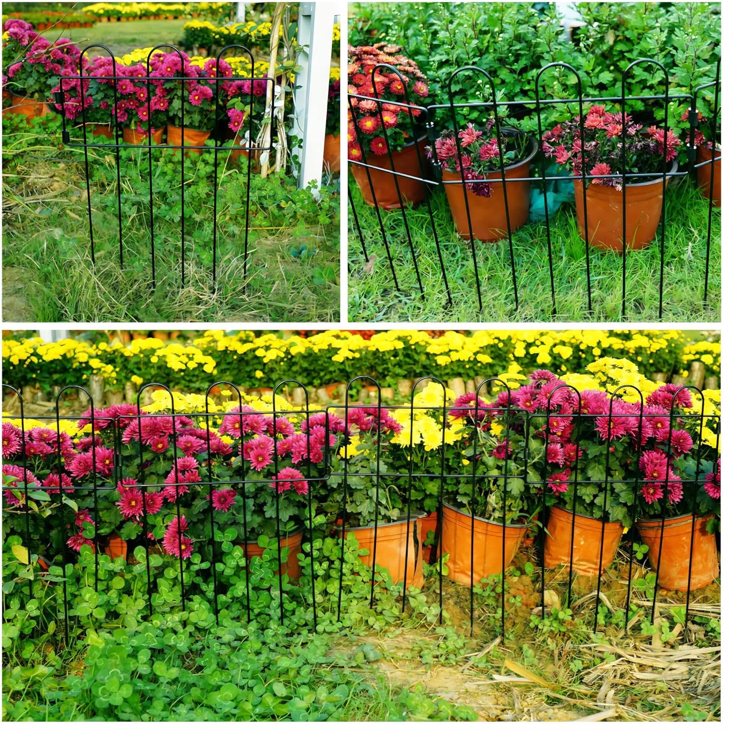 Amazon.com : OIOENDGS 10Pcs Garden Fences, Blocking Small Animals of ...