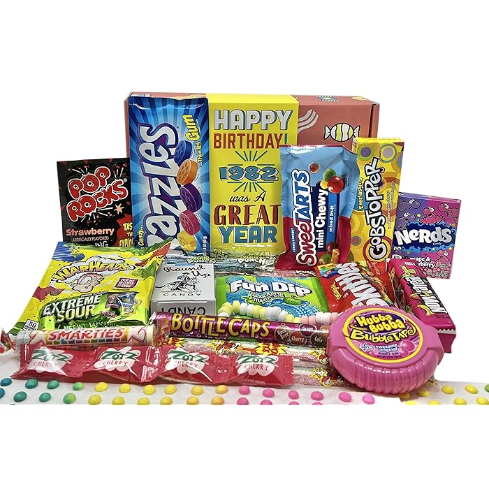 Buy RETRO CANDY YUM ~ 1982 40th Birthday Nostalgic Candy Gift Basket ...