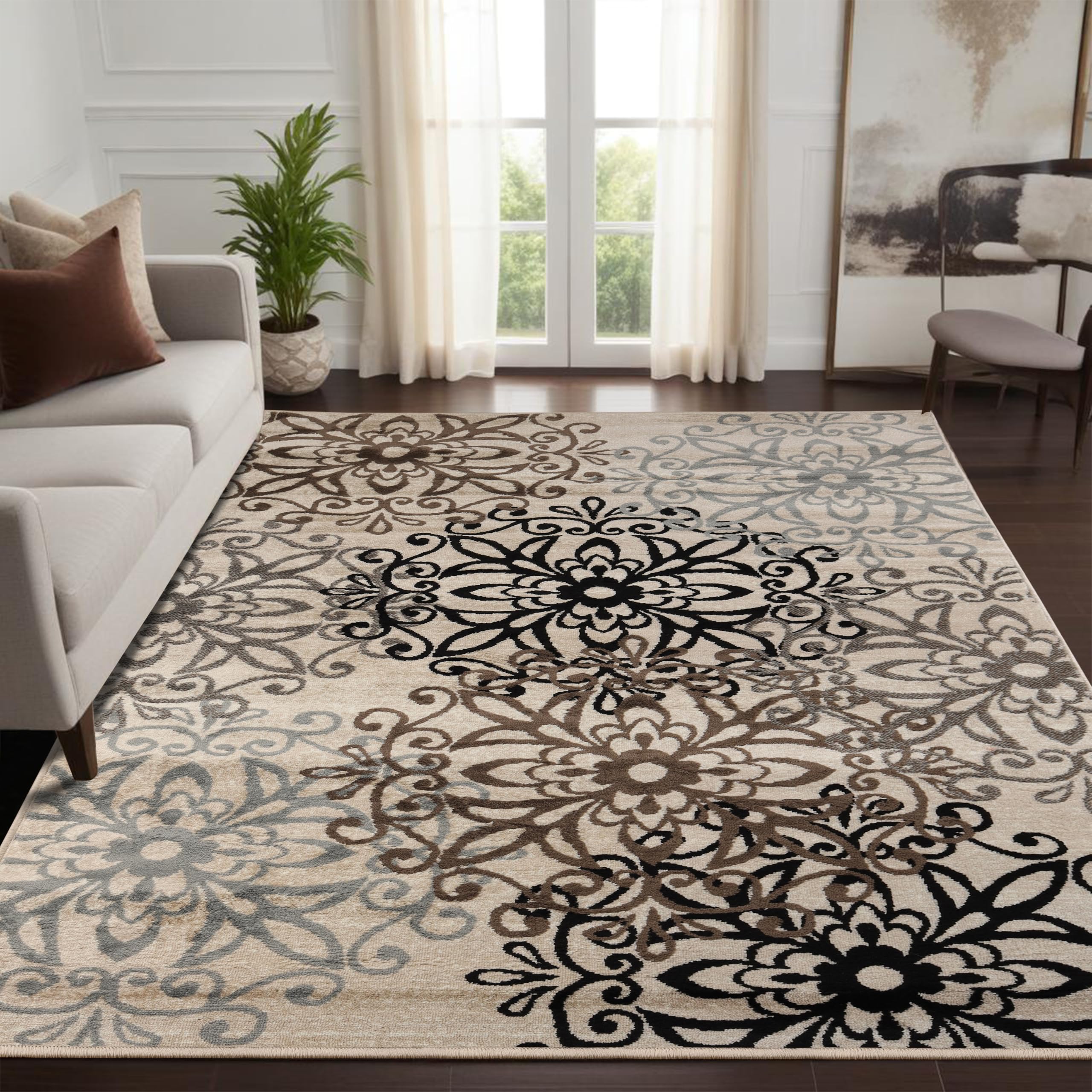 Amazon.com: Superior Indoor Area Rug, Jute Backed, Perfect for Entryway ...
