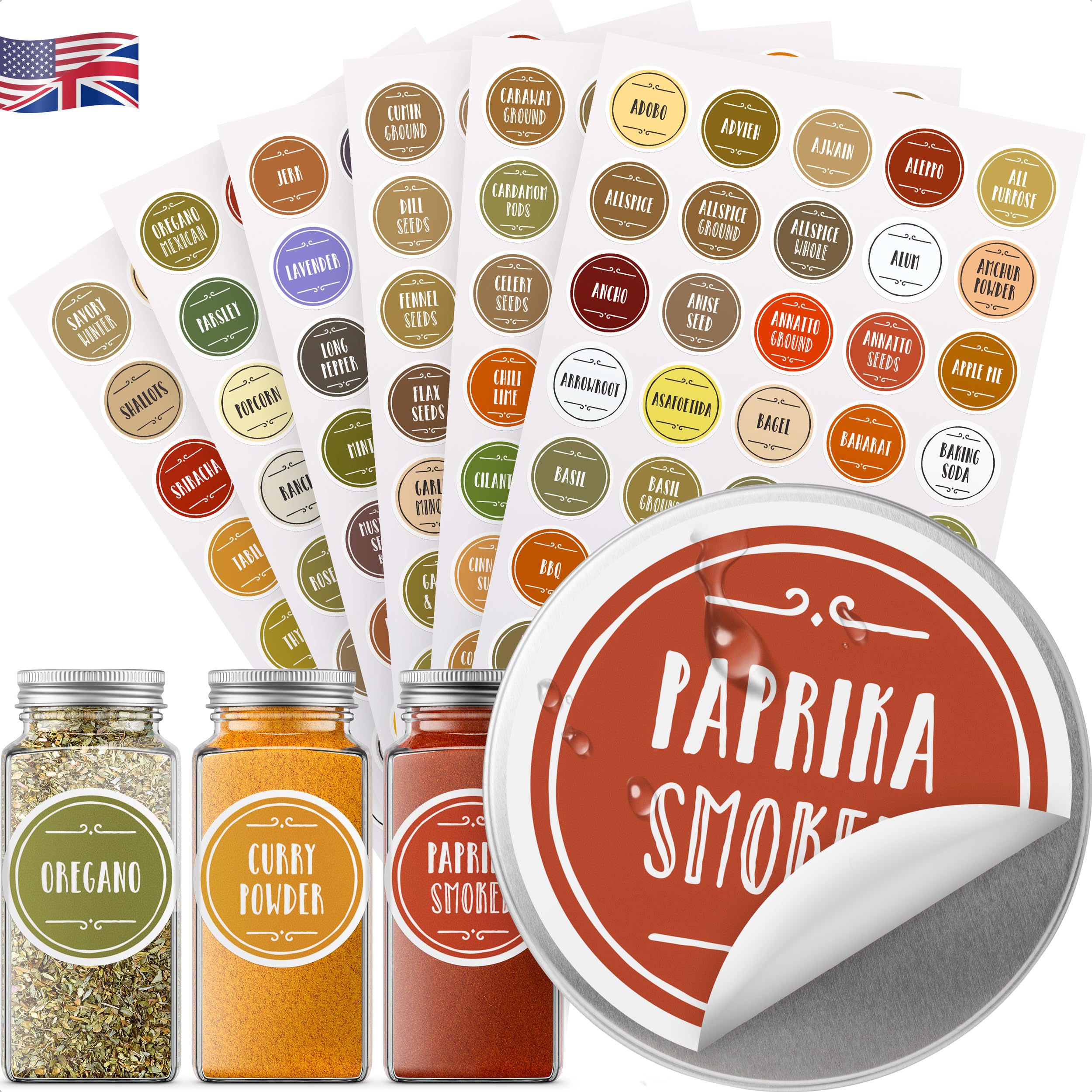 Printable Spice Jar Labels 396 Printed Spice Jars Labels And Pantry