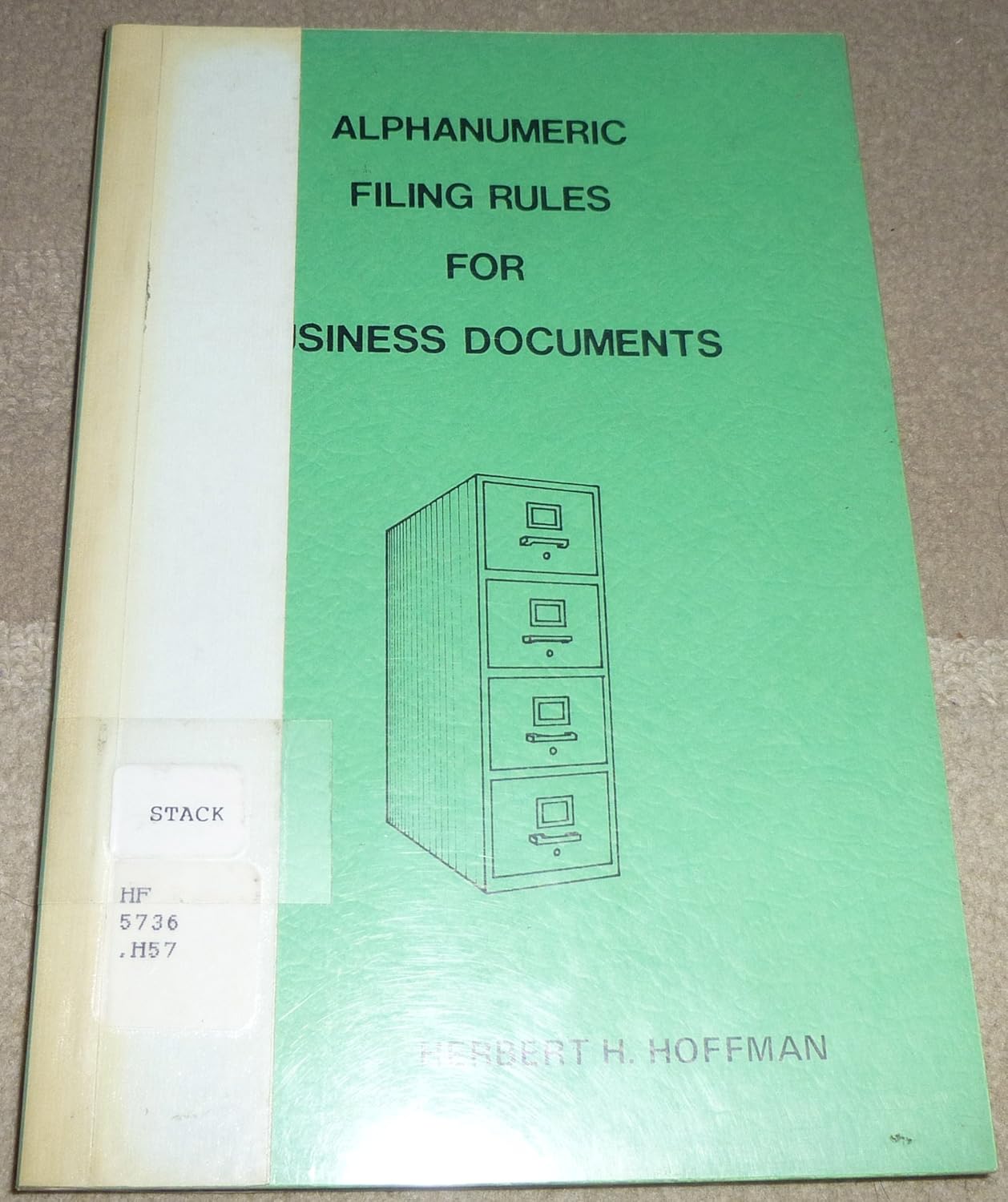 Alphanumeric Filing Rules for Business Documents : Hoffman, Herbert ...
