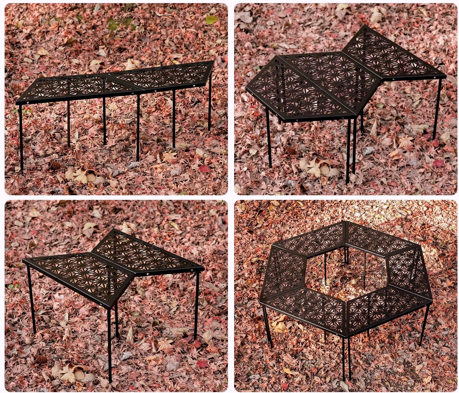S'more Iron Outdoor Camping Table, Combination Picnic Table with Carry ...
