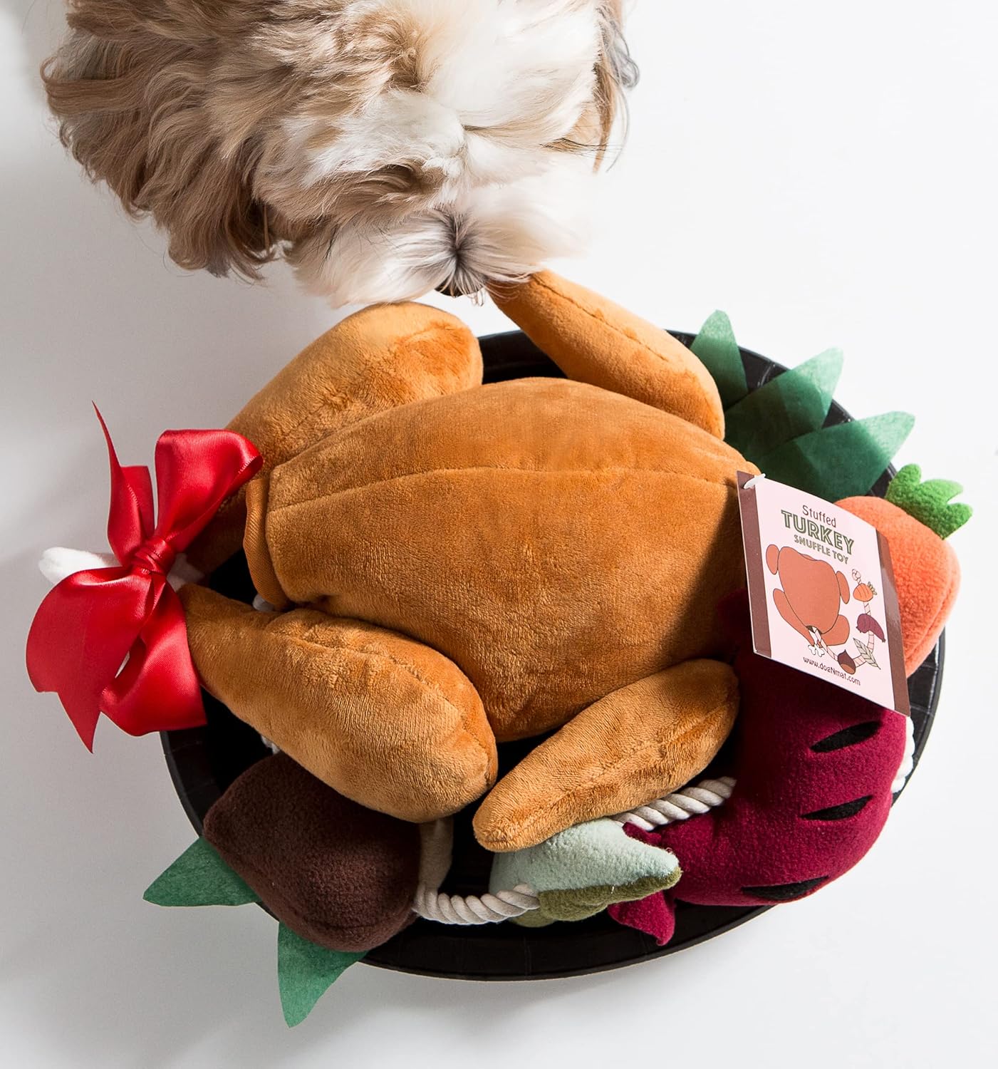 Pet Supplies : Stuffed Turkey Snuffle Dog Toy - 3 in 1 Hide and Seek ...