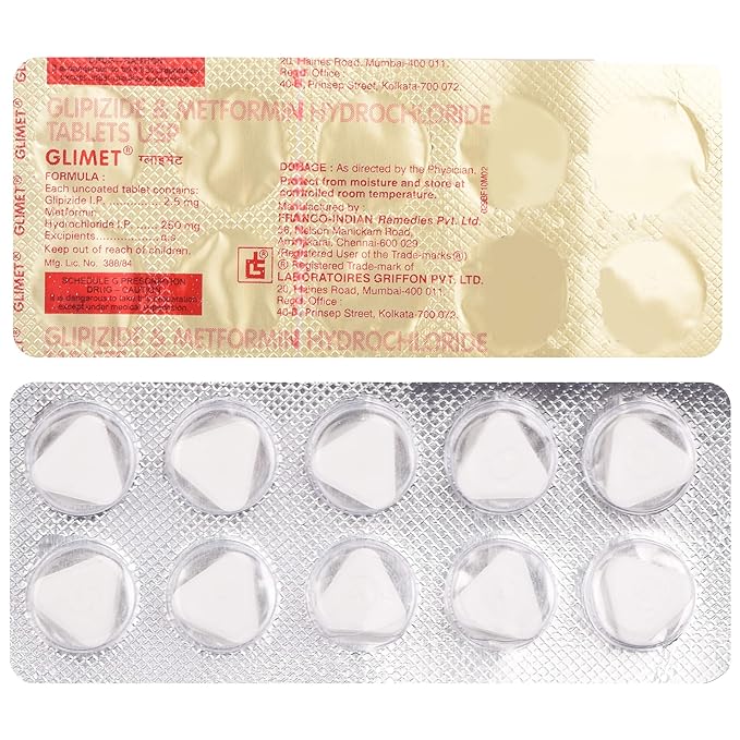 Glimet - Strip of 10 Tablets : Amazon.in: Health & Personal Care