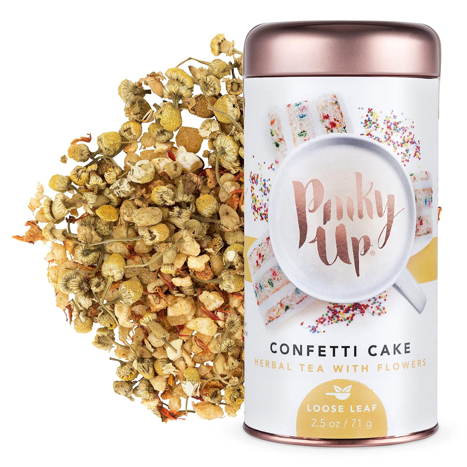 Amazon.com: Pinky Up Confetti Cake Loose Leaf Tea | Herbal Tea ...