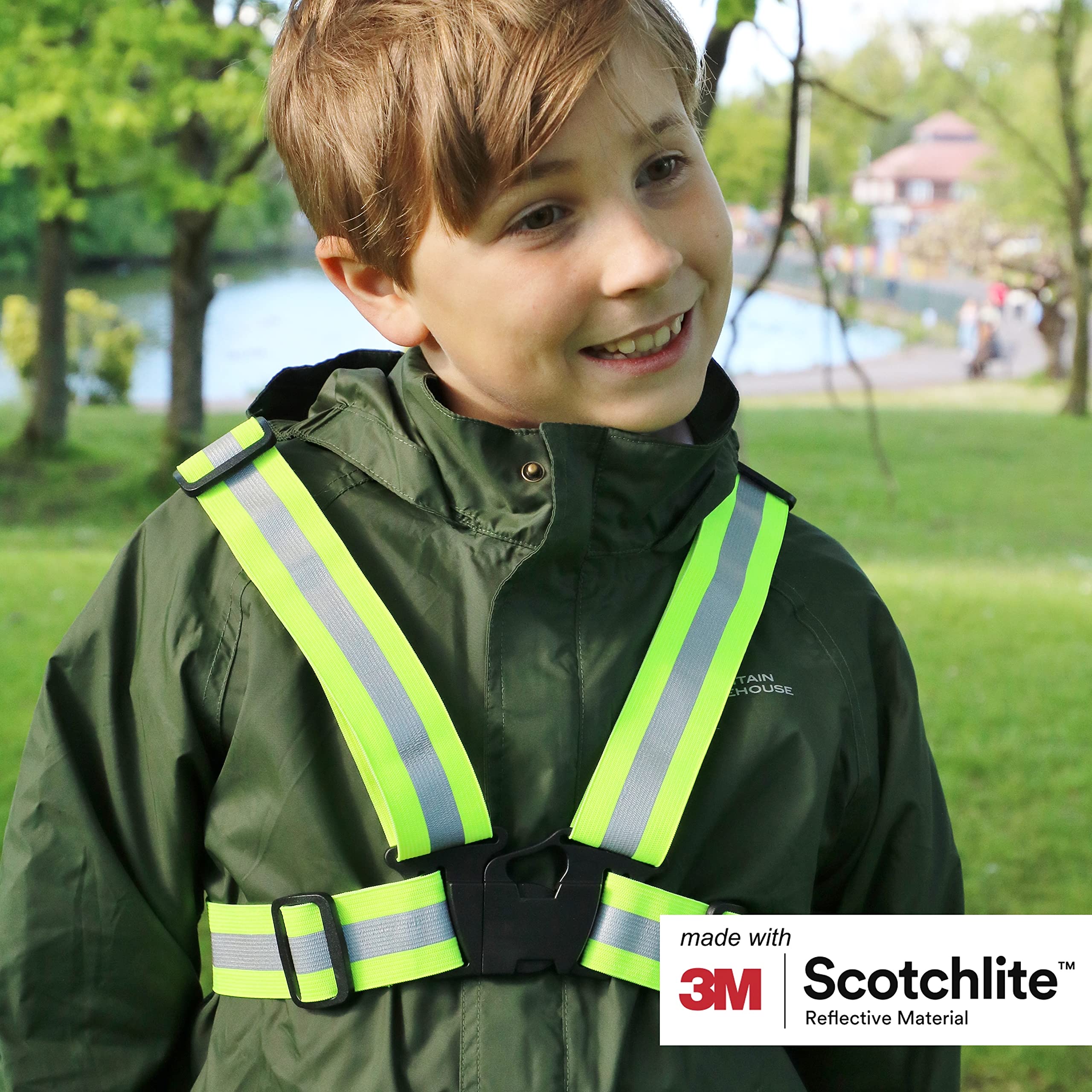 Snapklik.com : Salzmann Reflective Cross Belt Vest For Children Highly ...