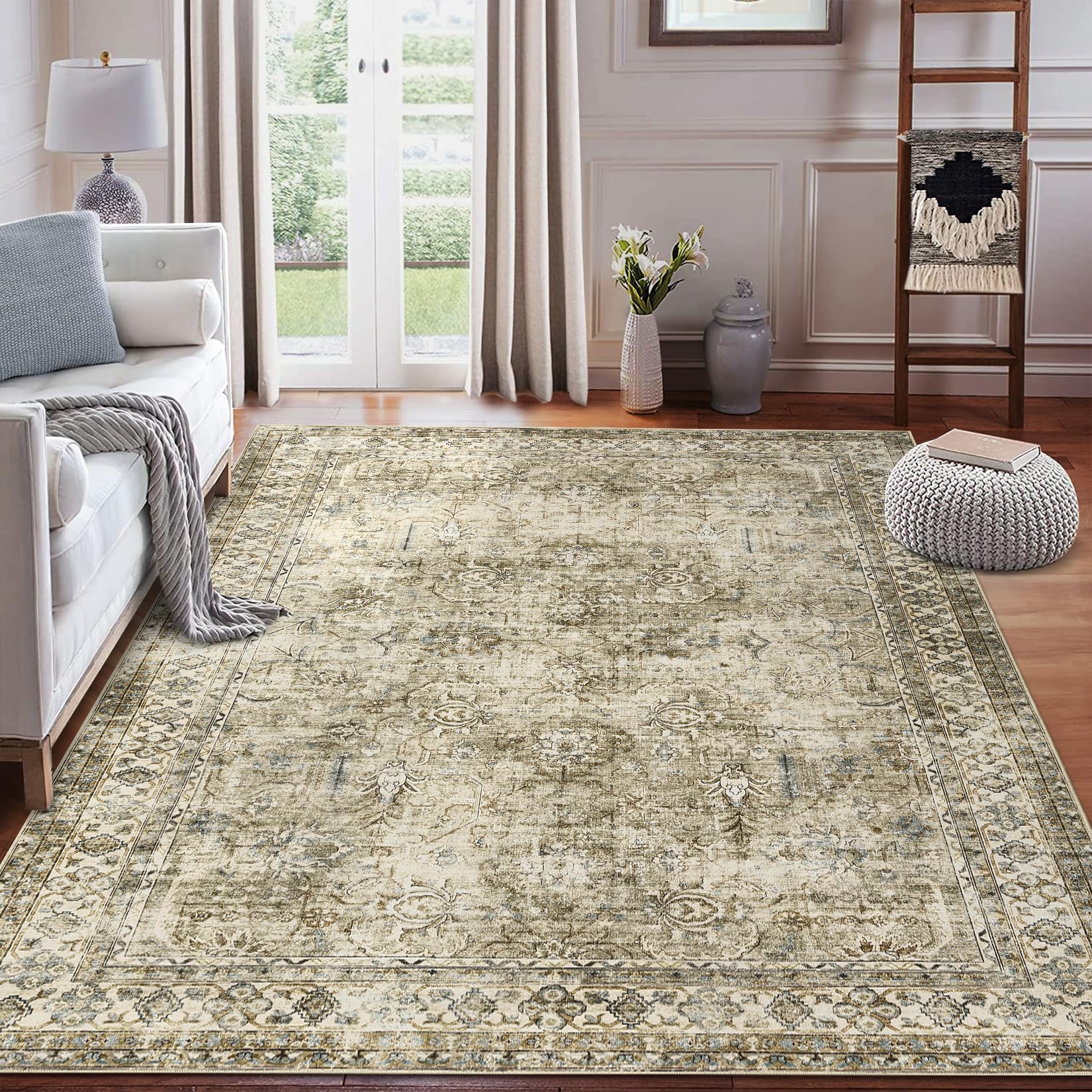 Amazon.com: GarveeHome Area Rug 9x12 Bedroom Rug Washable Rug Vintage ...