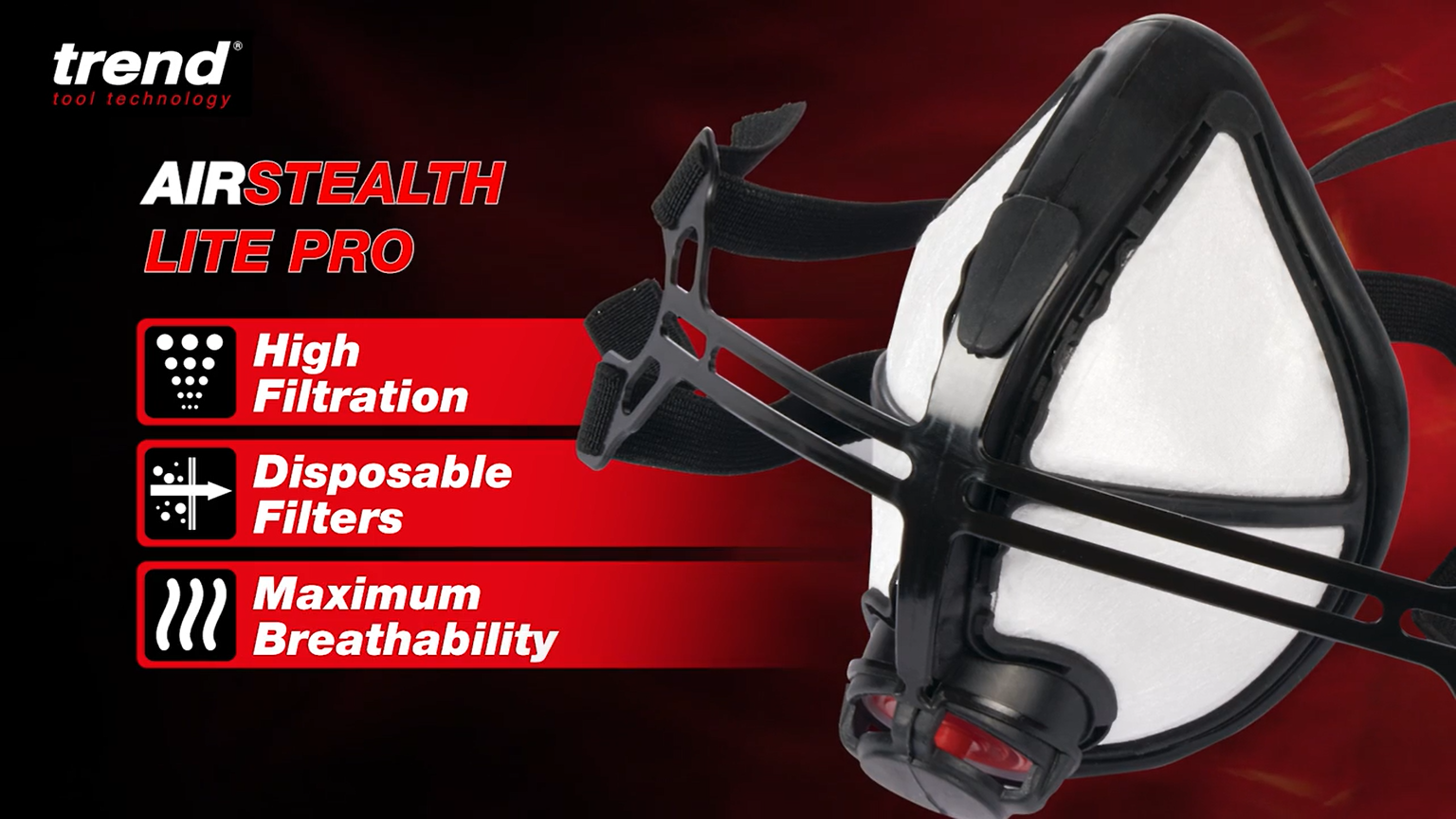 BASE CAMP Trend Air Stealth Half Mask Respirator – Reusable Dust Mask ...
