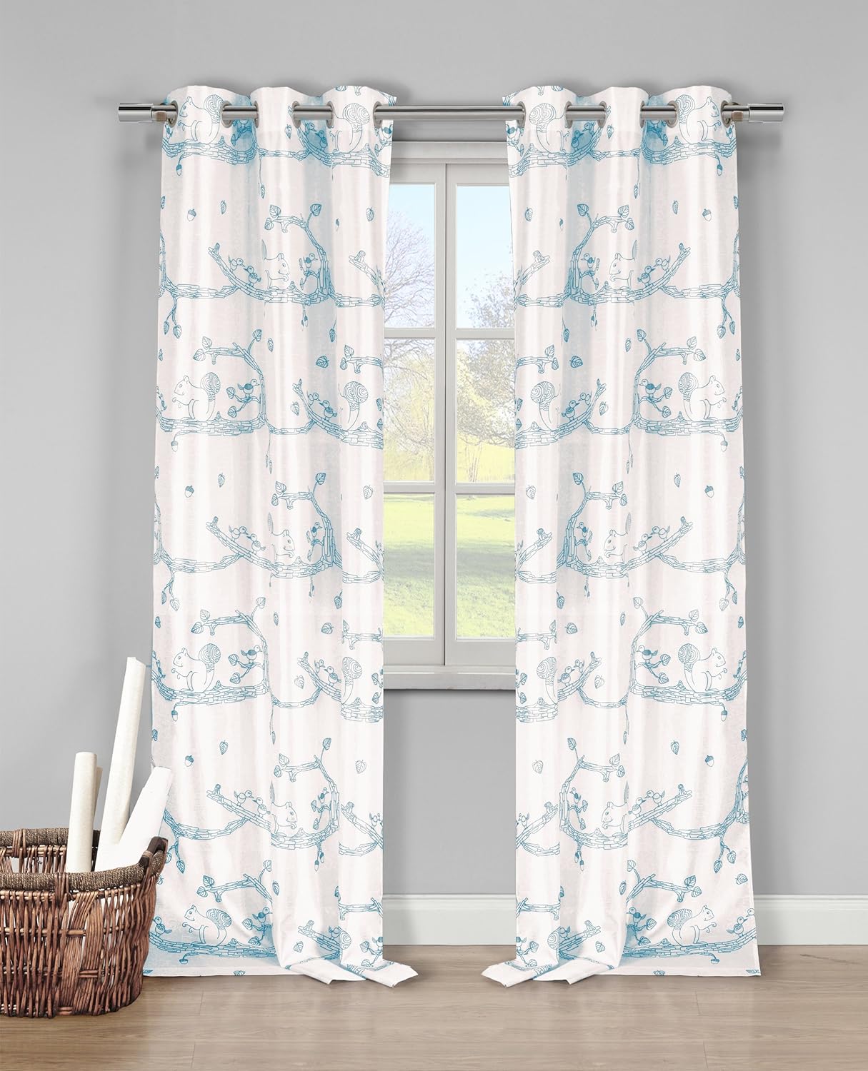 Amazon.com: Duck River Textiles - Mabel Embroidered Nature Grommet Top ...