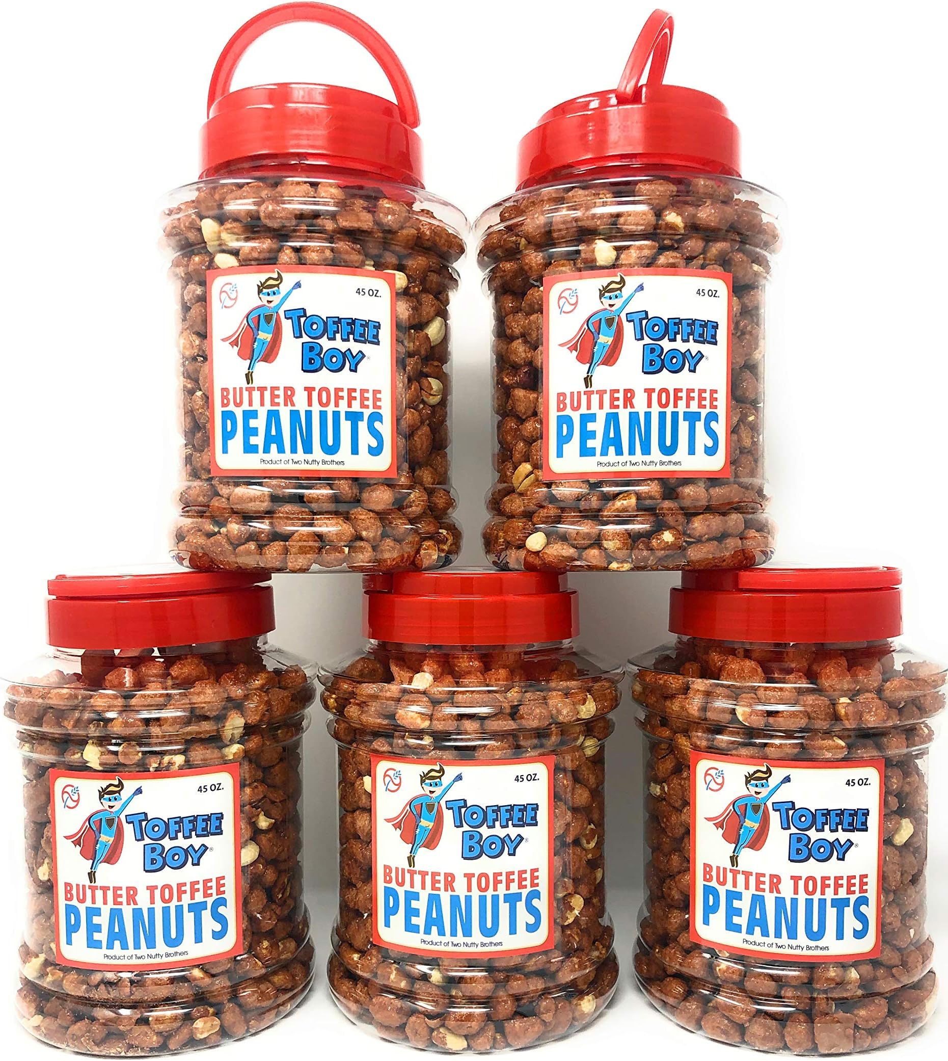 Amazon.com : P-Nuttles Butter Toffee Peanuts 44 Ounce Jar (Pack of 2 ...