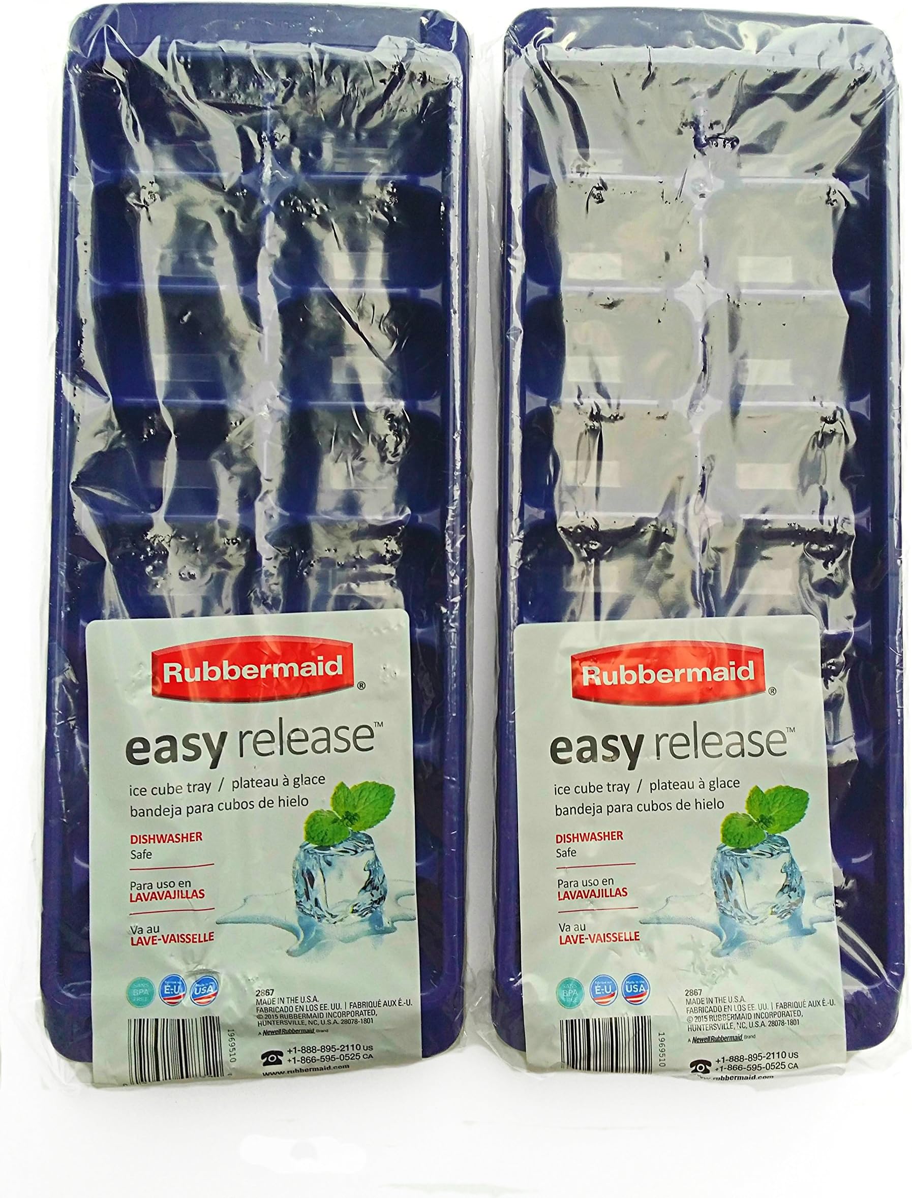Amazon.com: Rubbermaid Easy Release Ice Cube Tray: Large Ice Cube Tray ...