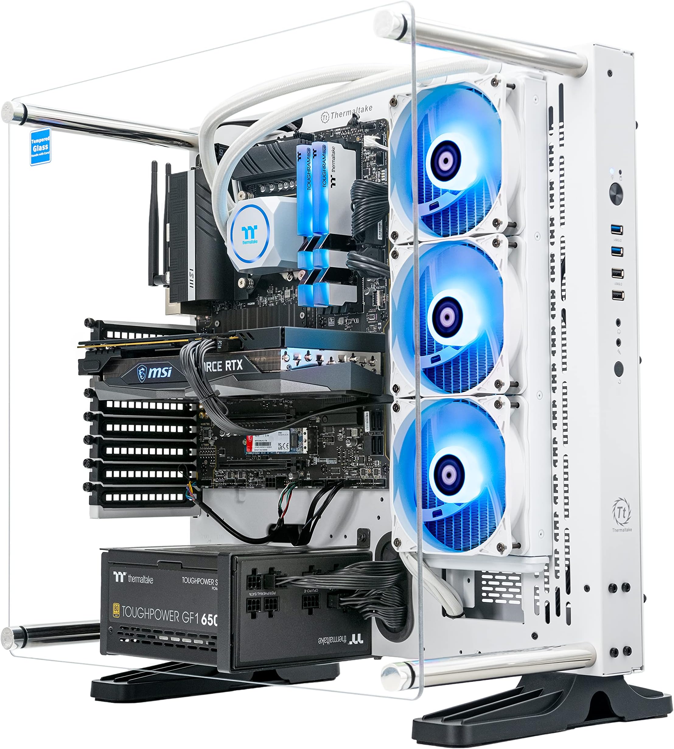 Amazon.com: Thermaltake Graphite 360 Gaming PC (AMD Ryzen 5 5600X, RTX ...
