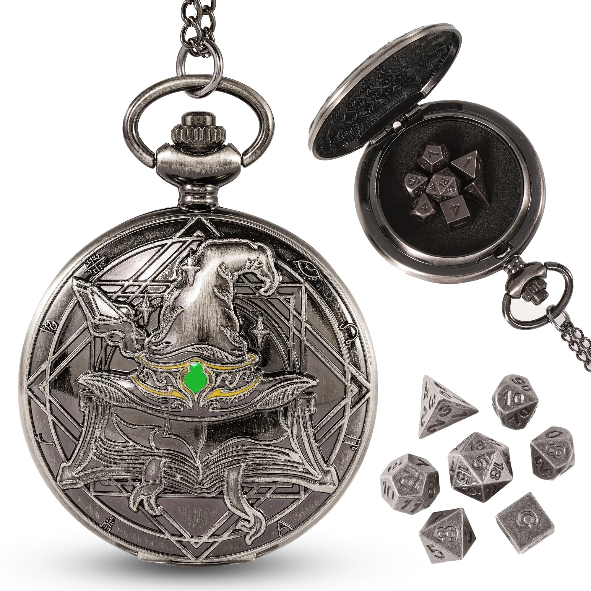 Amazon.com: Banloga D&D Dice Set,7PCS Metal Dice Set for Dungeons and ...