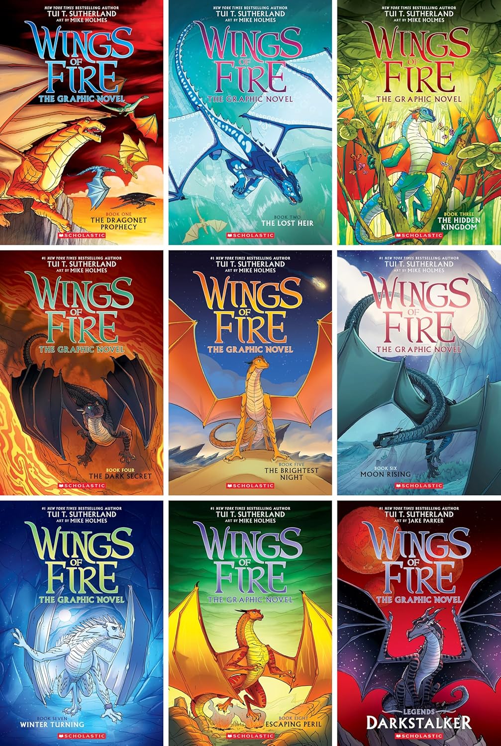 Wings of Fire Graphic Novels (9 Books) Series Set Graphix (Books 1-8 ...