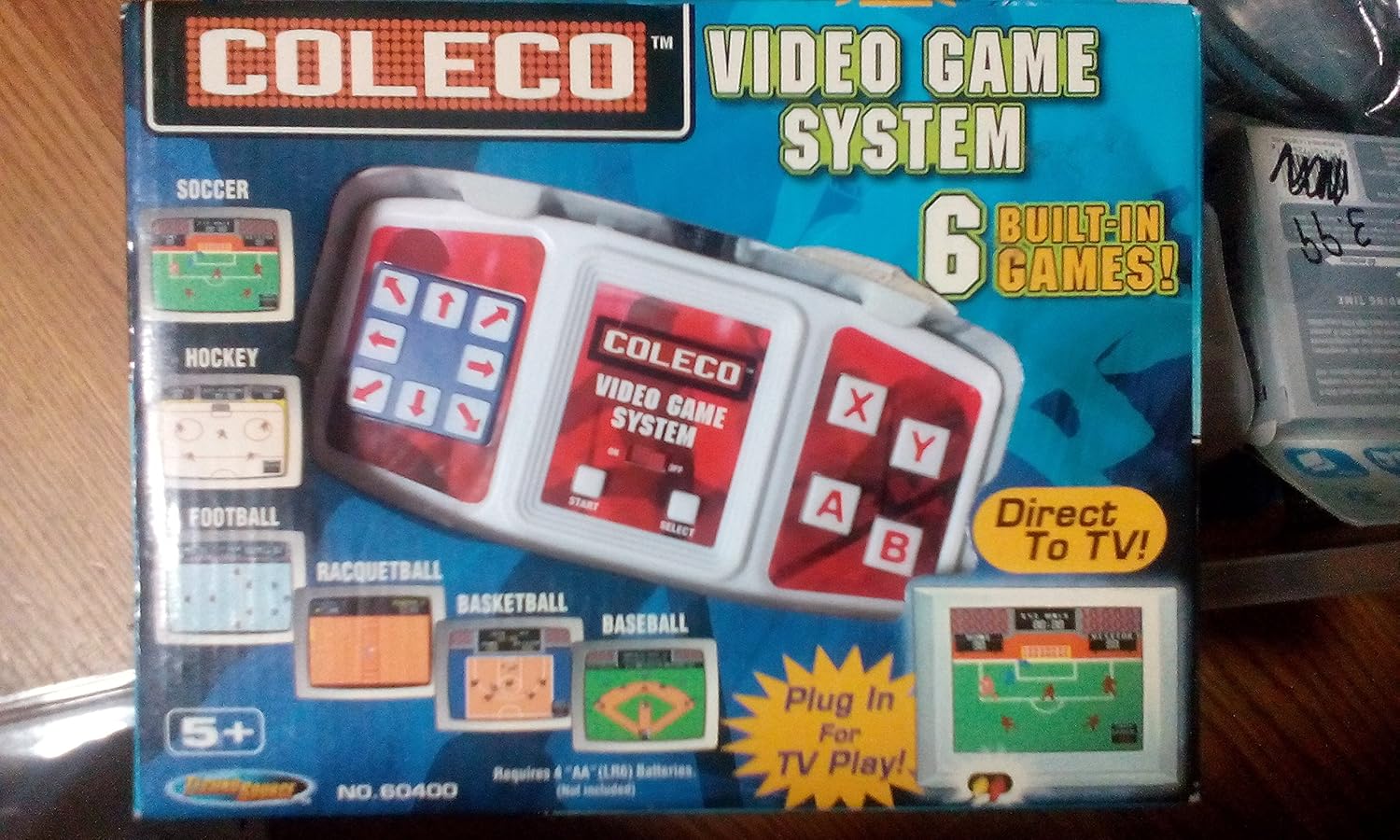 Amazon.com: Coleco Plug-n-play Tv Video Game System Soccer, Hockey ...