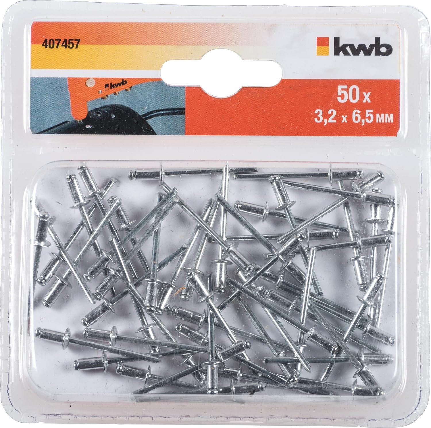 Amazon.com: kwb Blind Rivets/Pop Rivets Diameter 4.8 mm Length 12 mm ...