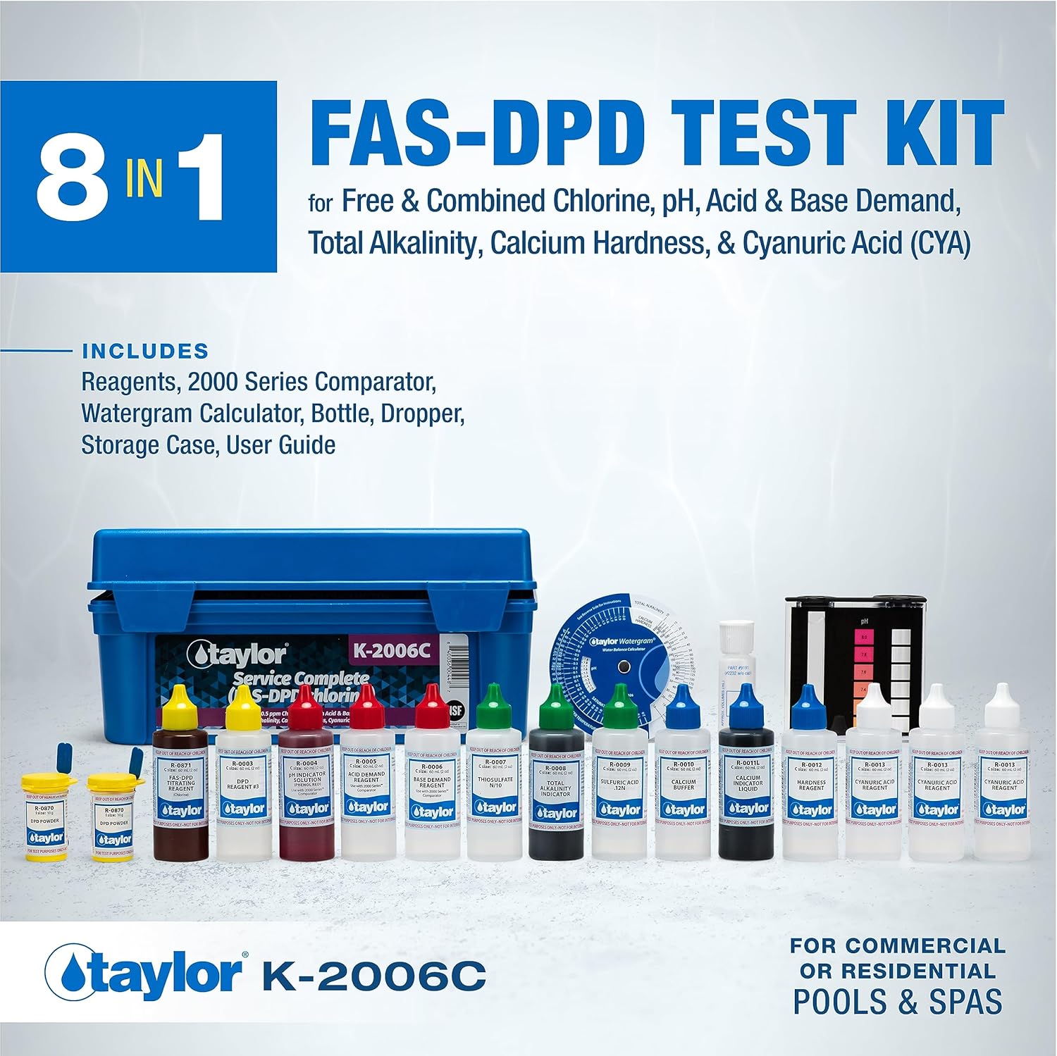 Taylor Complete Pool Water Test Kit K-2006C Australia | Ubuy